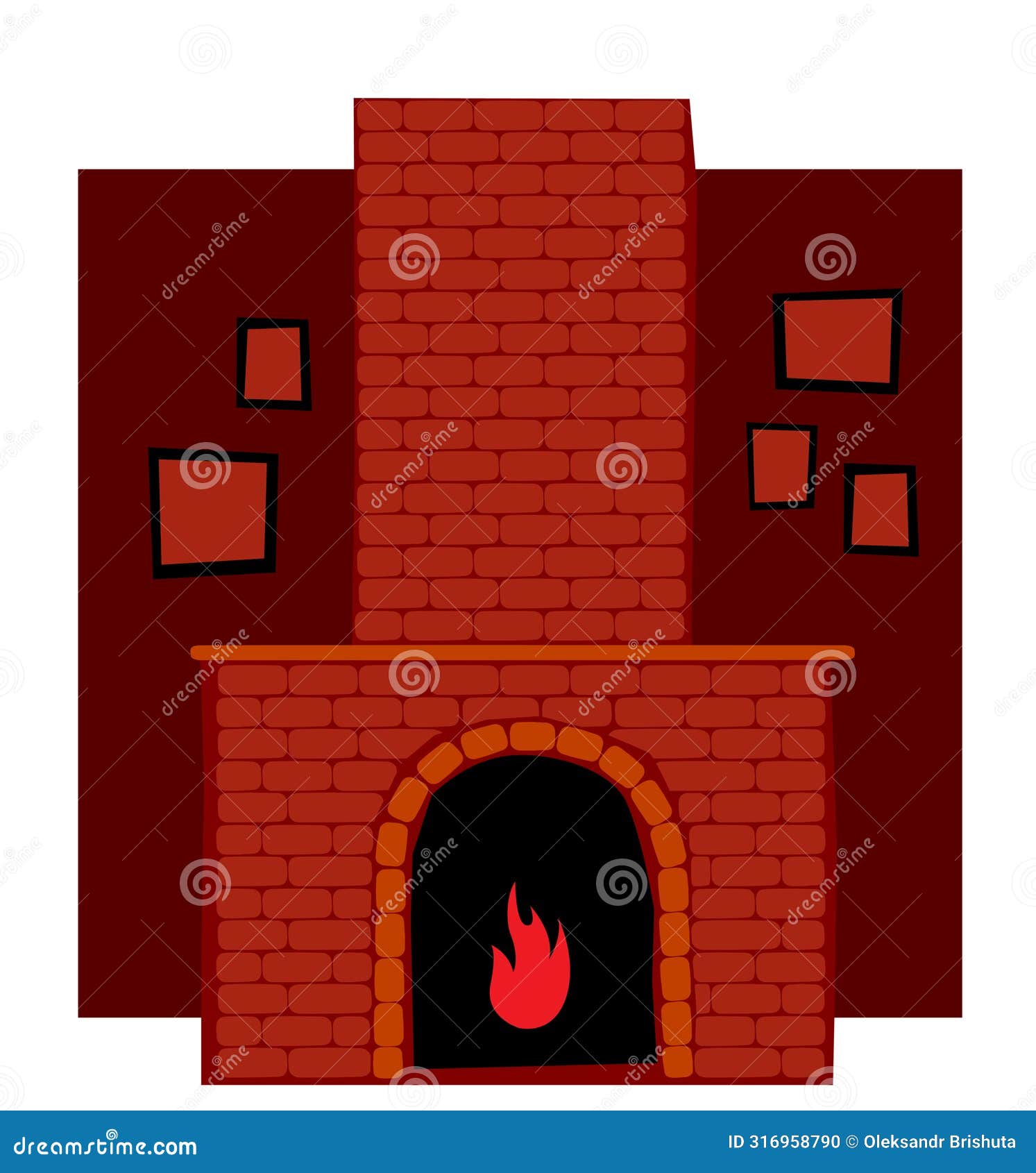 Fireside. Fireplace. Flame In The Hearth. A Mantel In A Cozy Corner Of ...