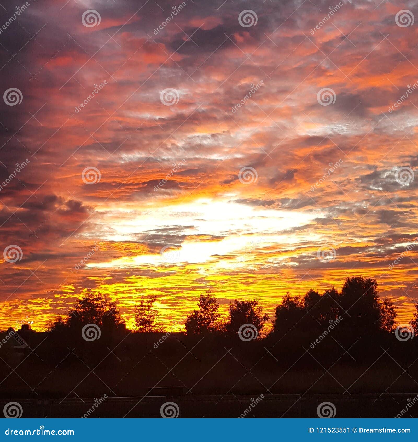 Firesky stock image. Image of shadow, fire, sunset, clouds - 121523551