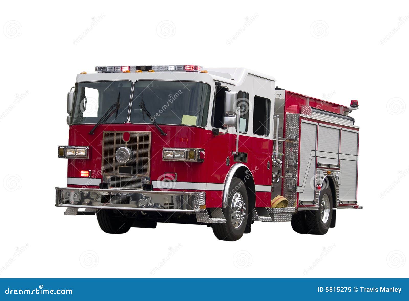Firetruck Isolated stock image. Image of truck, squad - 5815275