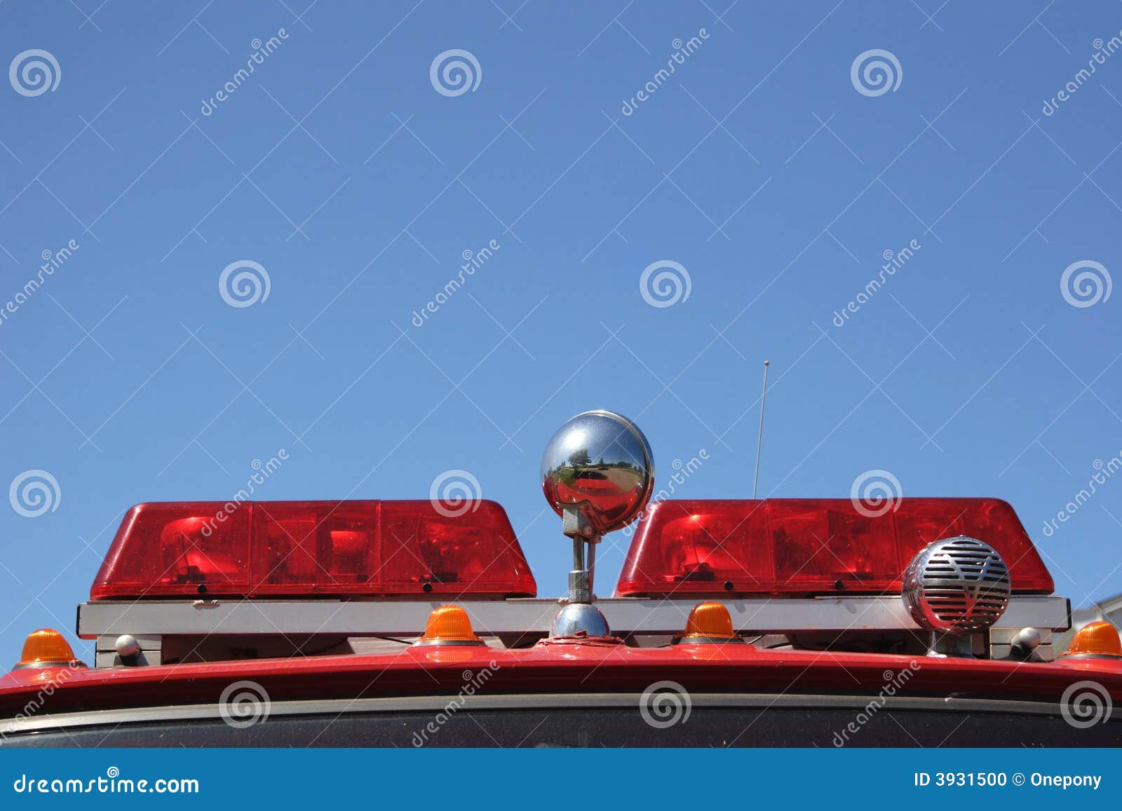 Firetruck Lights stock photo. Image of flasher, emergency - 3931500