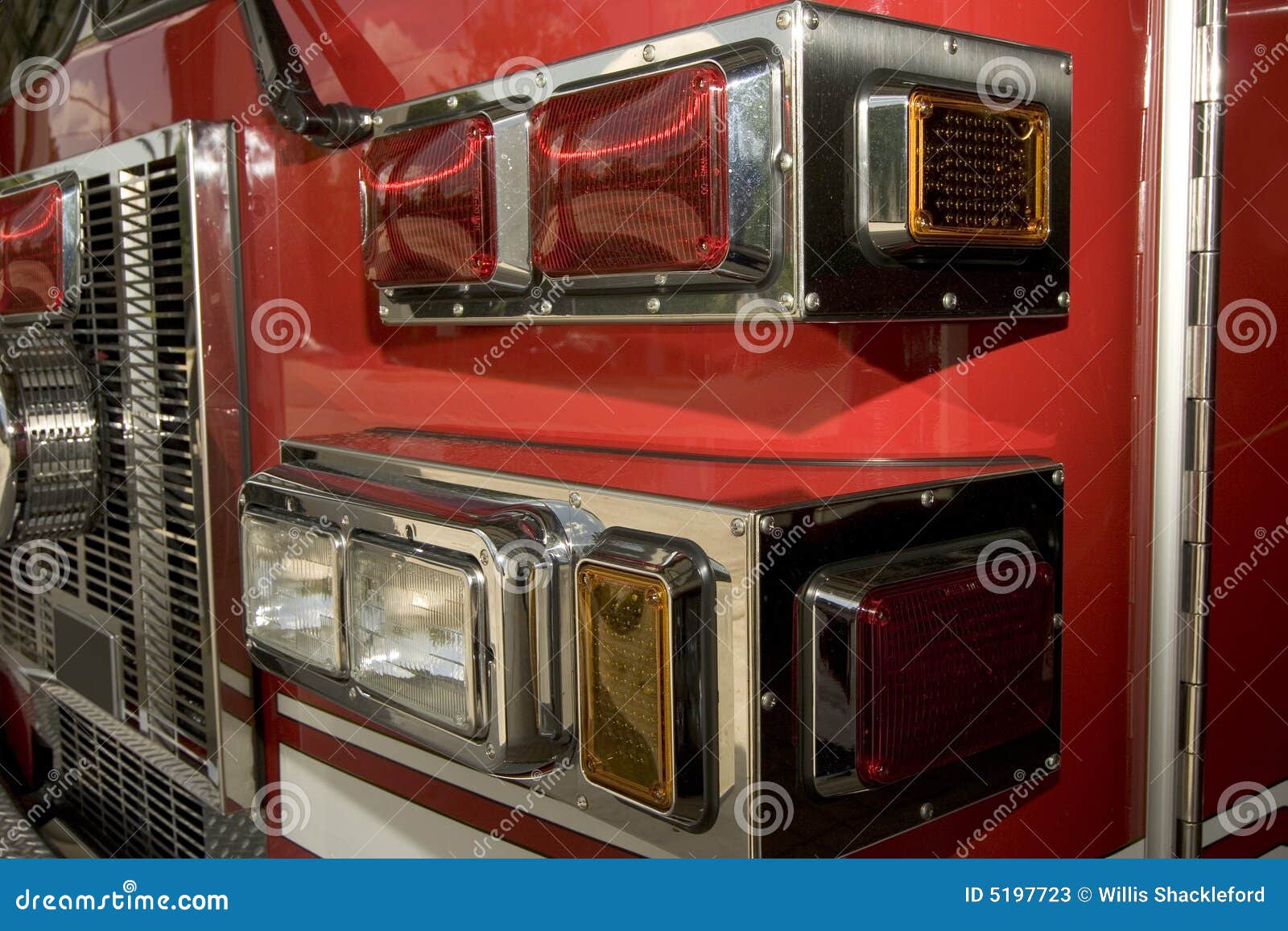 Firetruck lights stock image. Image of vehicle, firefighter - 5197723
