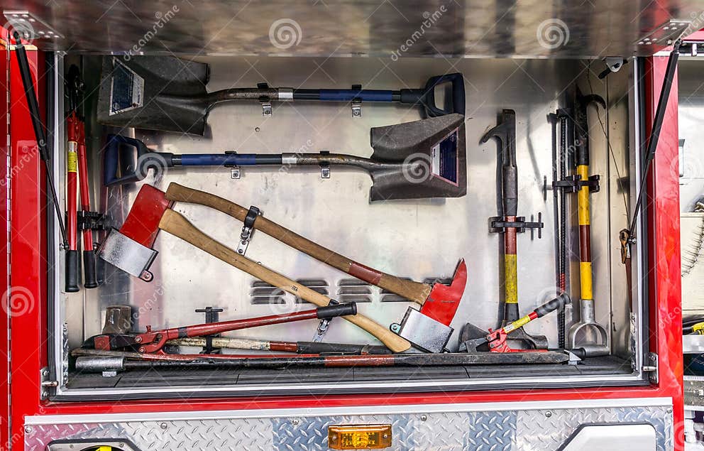 Firetruck Tools stock image. Image of equipment, save - 68236279