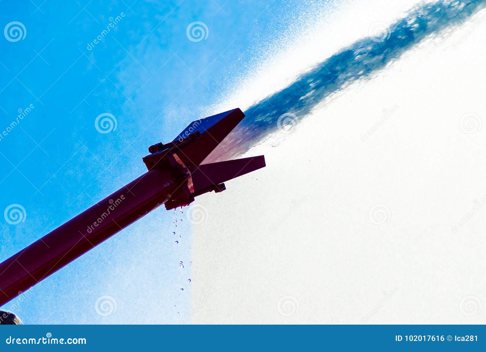 Firetruck Water Cannon stock photo. Image of safety - 102017616