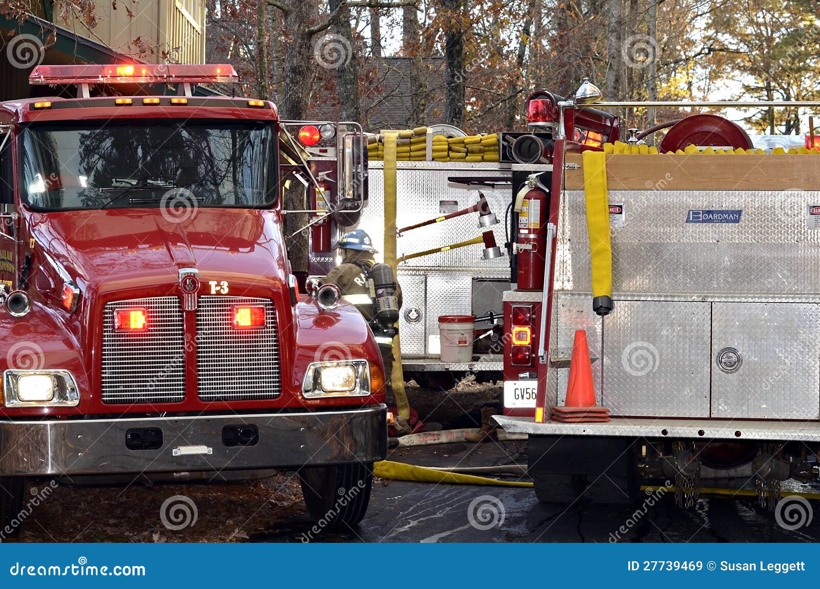 Firetrucks at a House Fire editorial stock image. Image of safe - 27739469