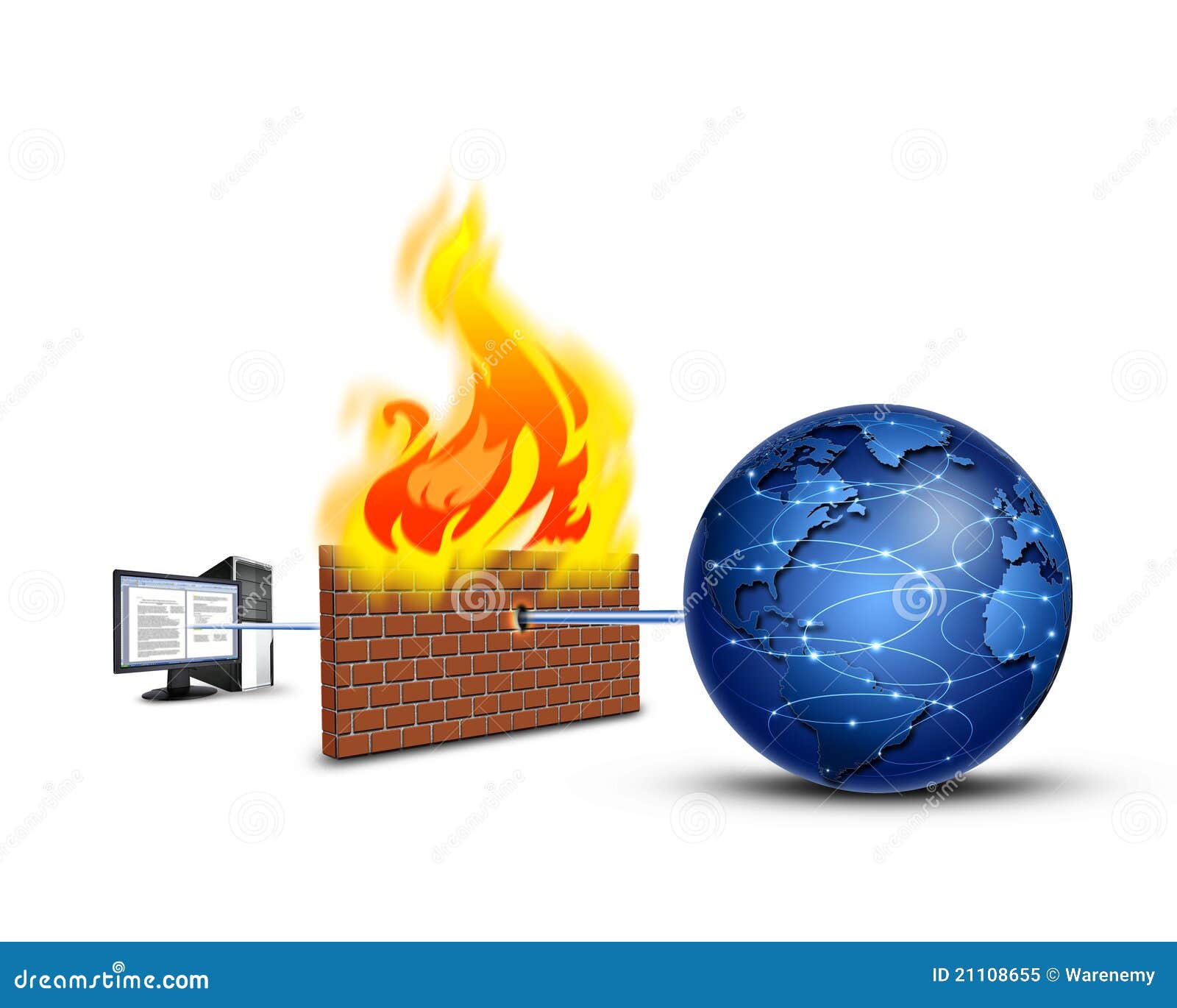 Firewall stock illustration. Illustration of tracing - 21108655