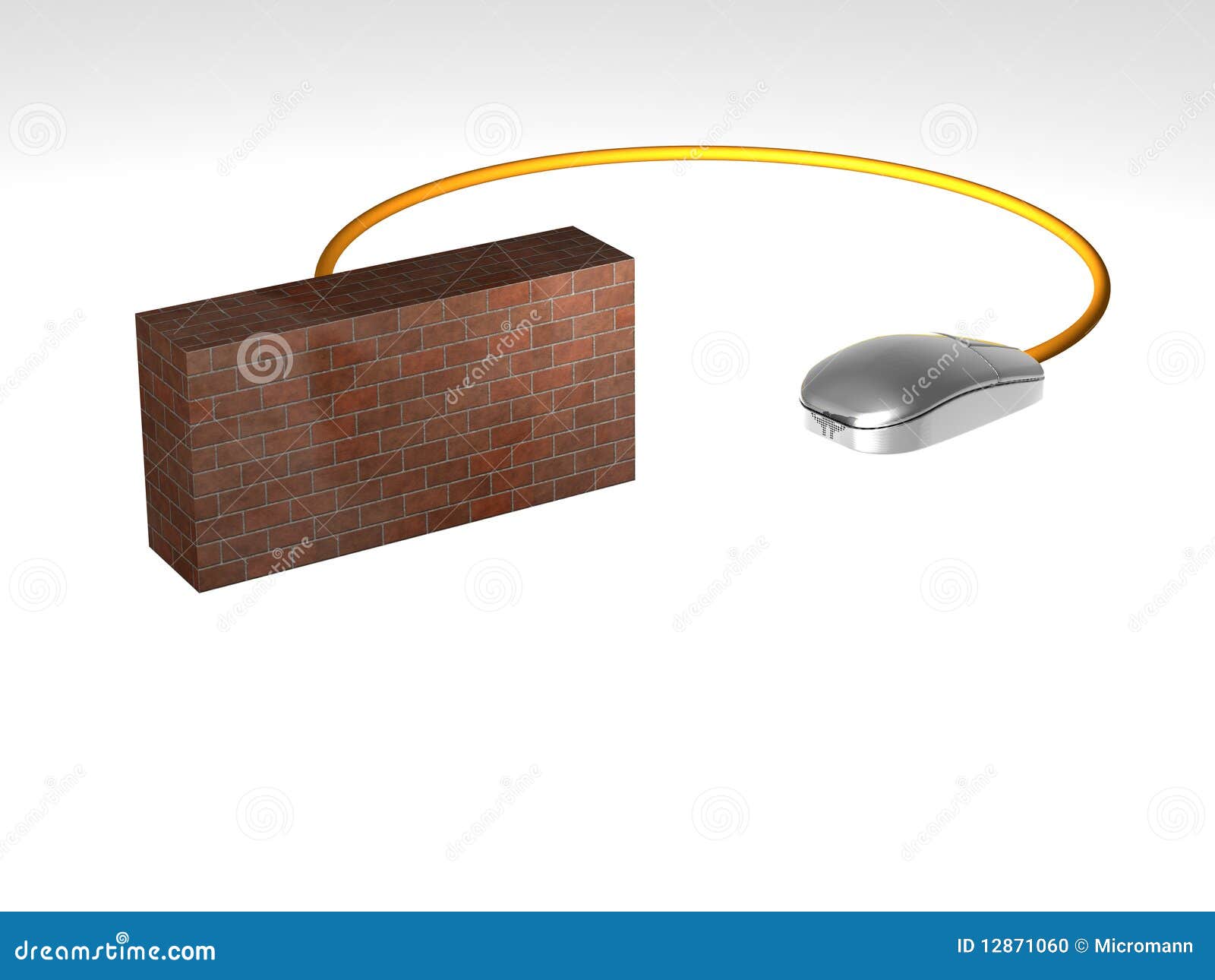 Firewall - 3D stock illustration. Illustration of secure - 12871060