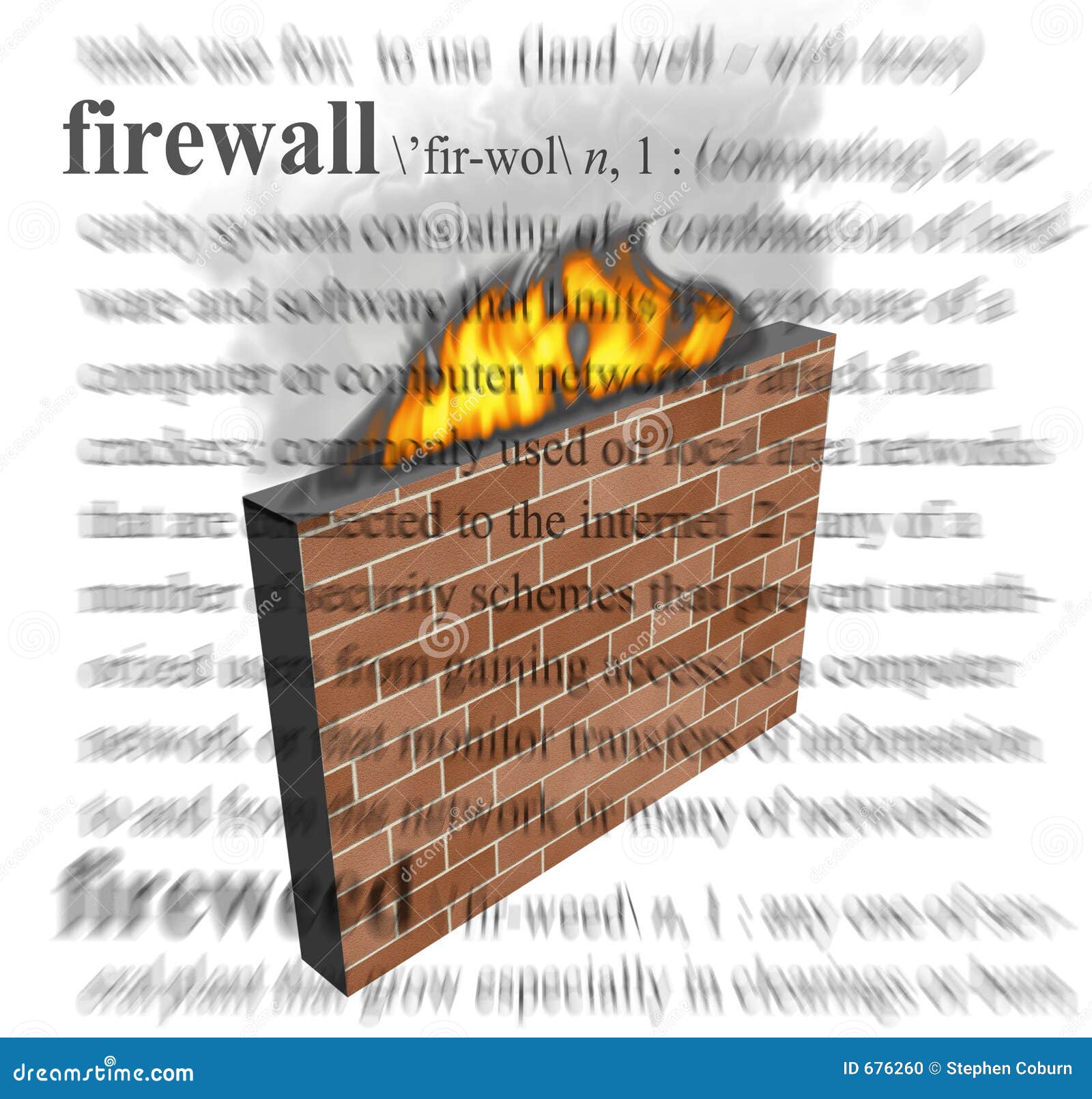 Firewall stock illustration. Illustration of software, trojan - 676260