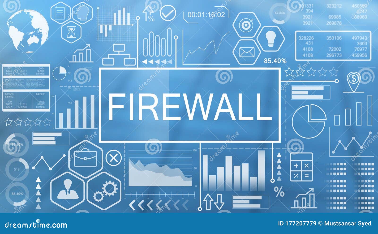 Firewall, Animated Typography Stock Illustration - Illustration of ...