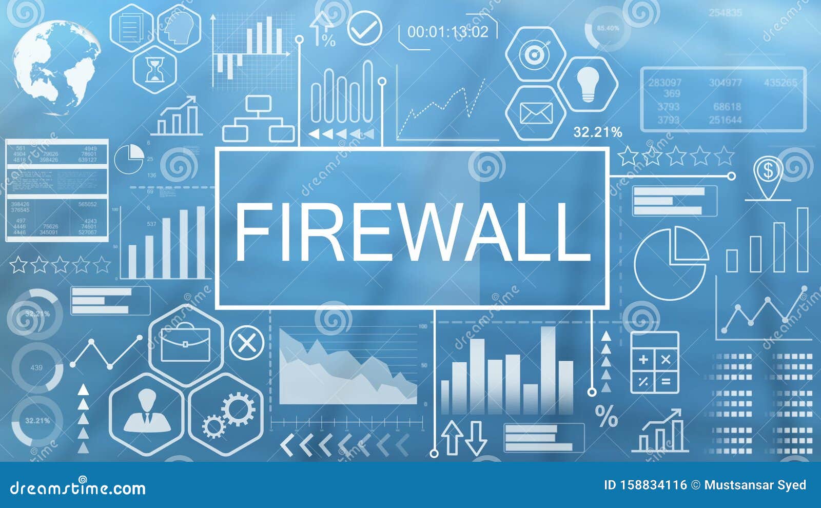 Firewall, Animated Typography Stock Footage - Video of augmented, tech ...