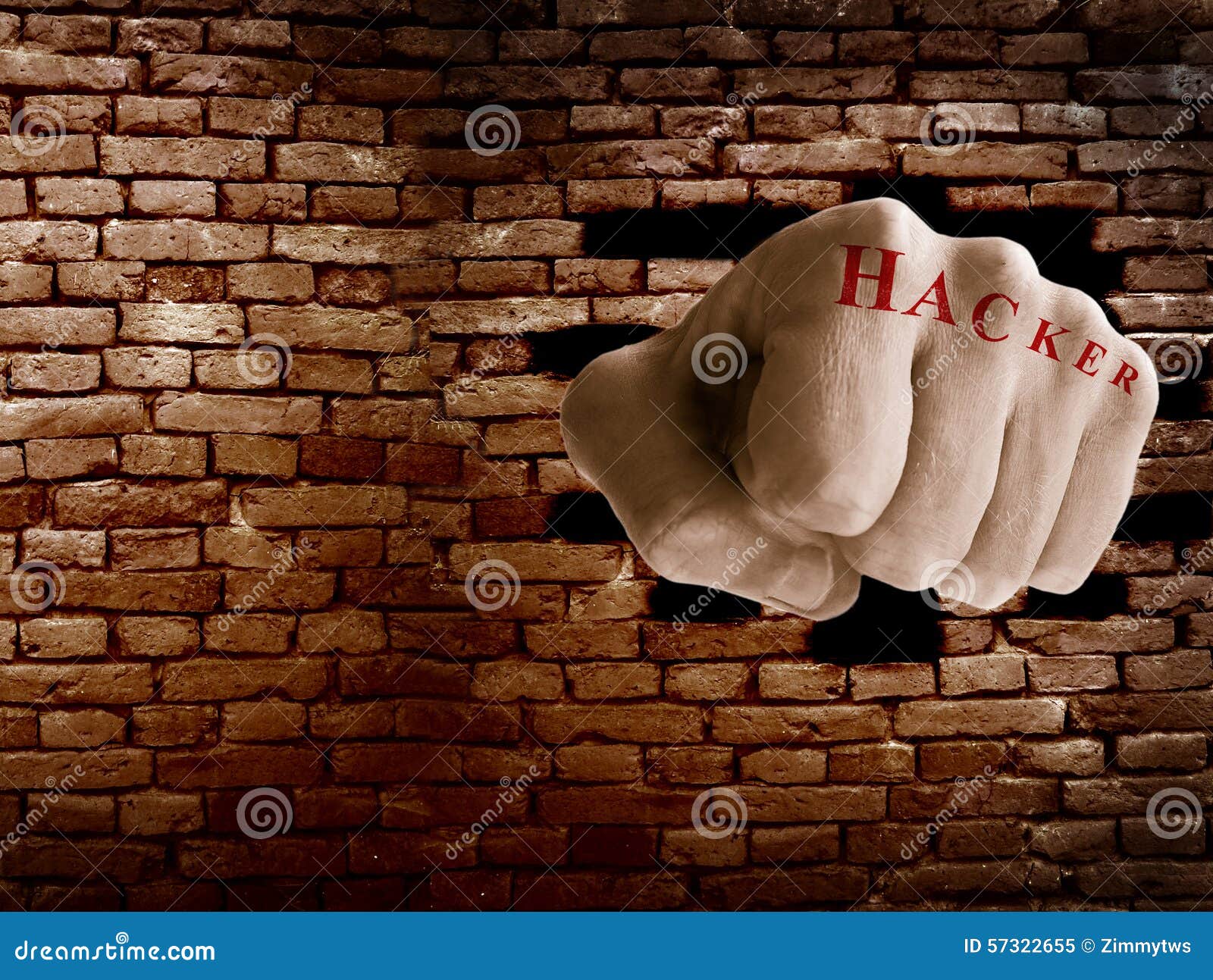 Firewall breach stock image. Image of knuckle, security - 57322655