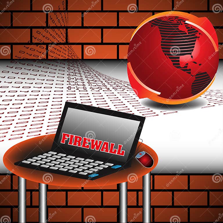 Firewall concept stock vector. Illustration of firewall - 25805031