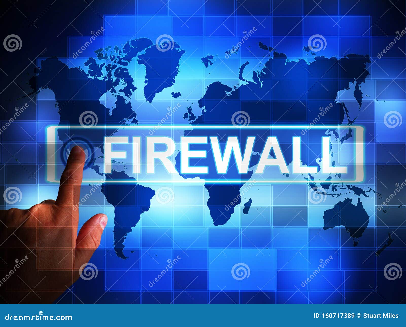 Firewall Concept Icon Means Protecting Your Computer or System from ...