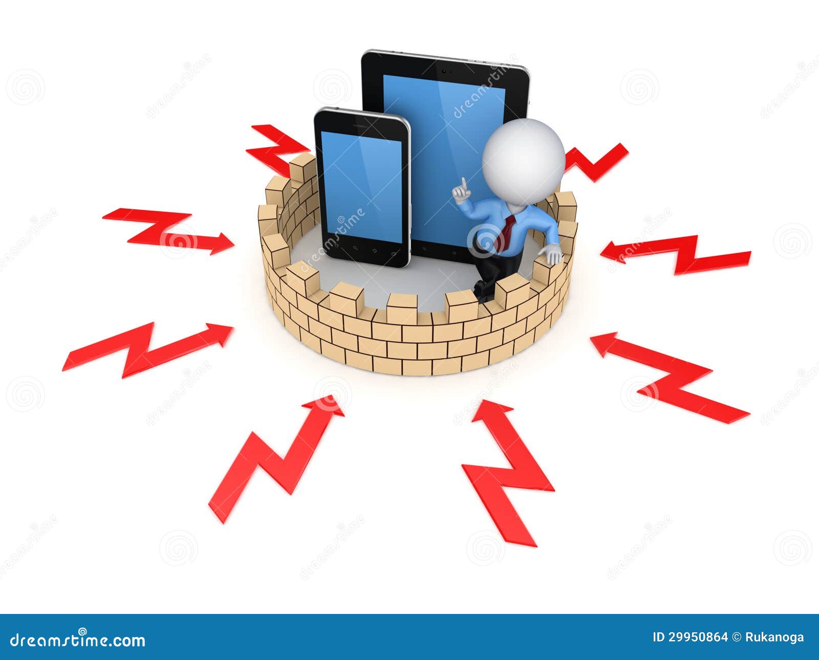 Firewall concept. stock photo. Image of modern, computer - 29950864