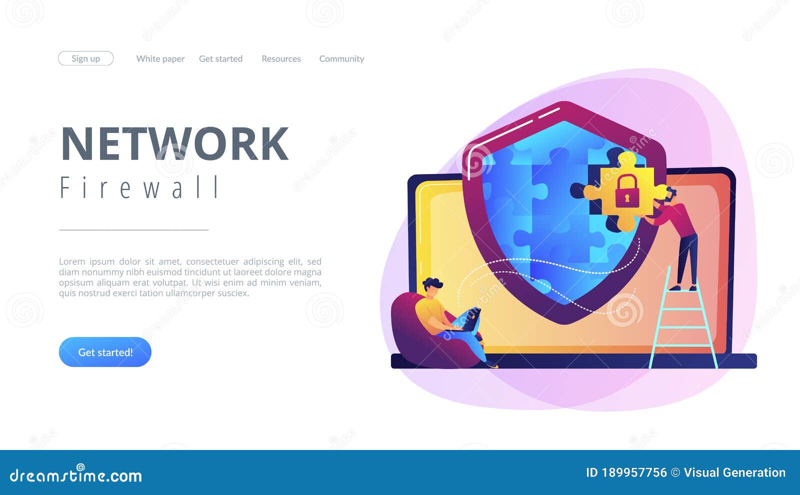 Programmer With Jigsaw Shield System Monitoring Network Traffic ...