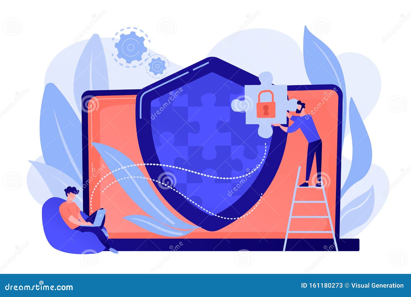 Firewall Concept Vector Illustration. Stock Vector - Illustration of ...