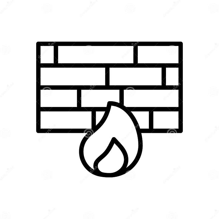 Firewall Cyber Attack Icon. Simple Line, Outline Vector Elements of Hacks Icons for Ui and Ux ...