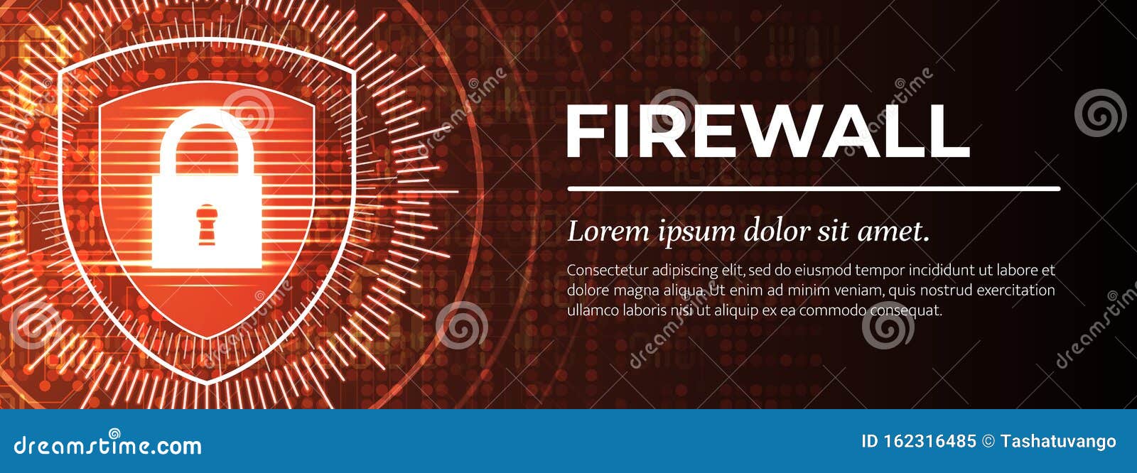Firewall. the Handsome Red Digital Background. Vector. Stock Vector ...