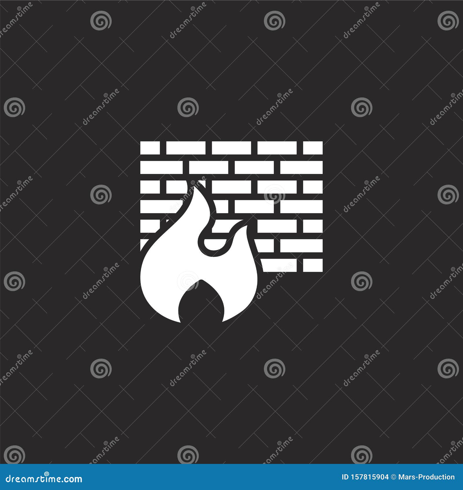 Firewall Icon. Filled Firewall Icon For Website Design And Mobile, App ...