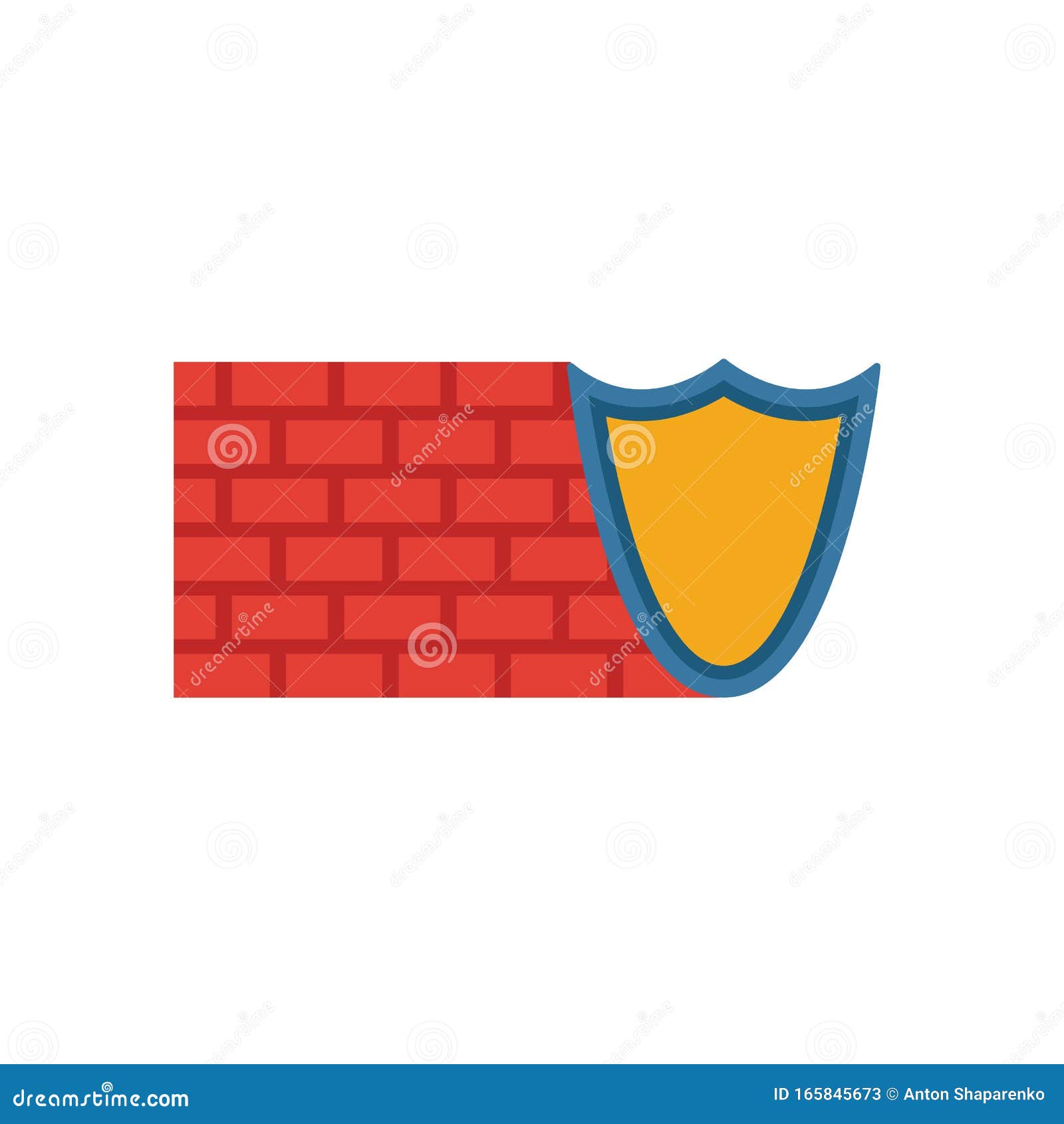 Firewall Icon. Simple Element from Security Icons Collection Stock ...