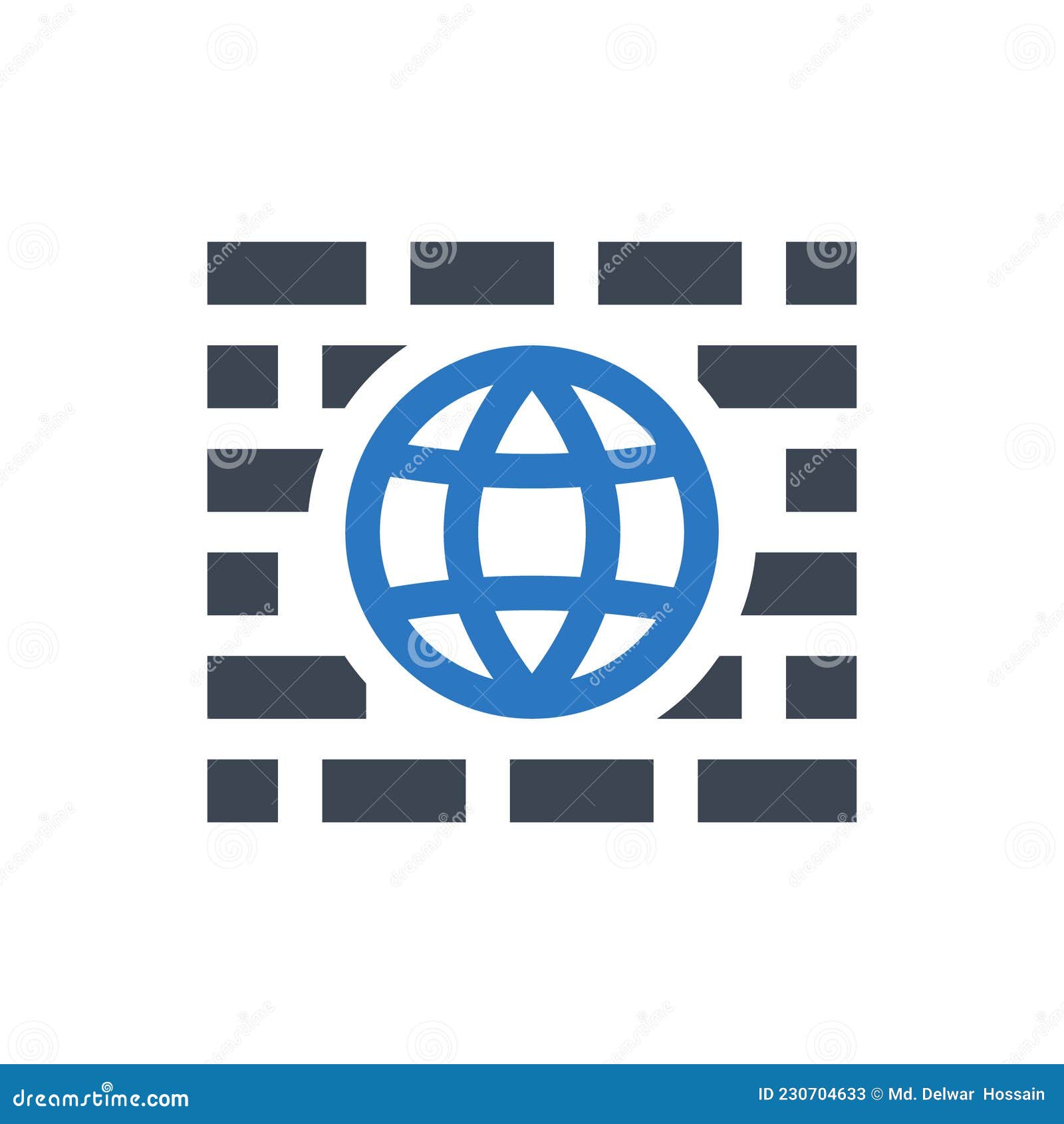Firewall Icon. Filled Firewall Icon For Website Design And Mobile, App ...
