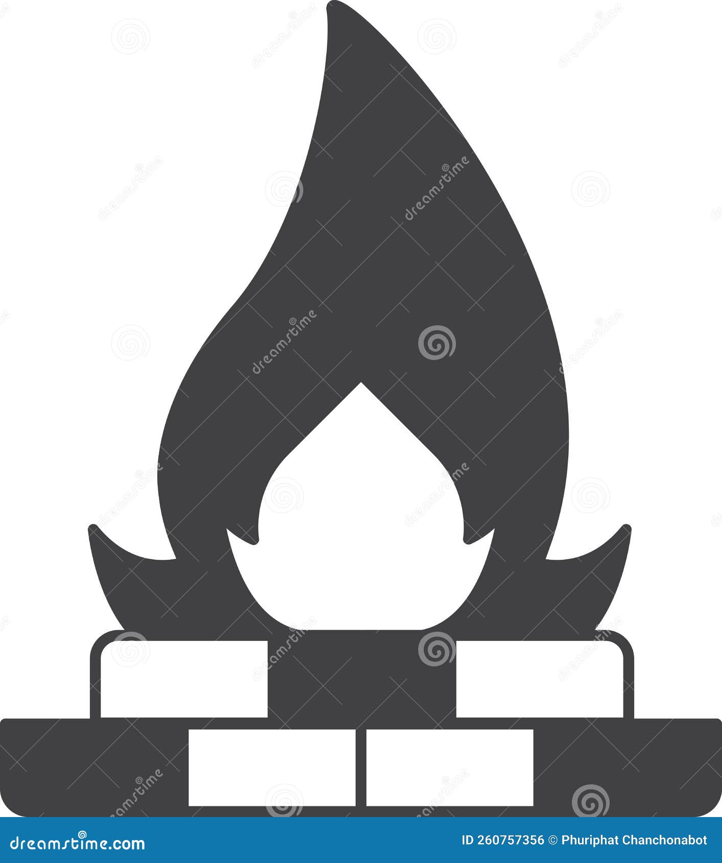 Firewall Illustration in Minimal Style Stock Vector - Illustration of ...