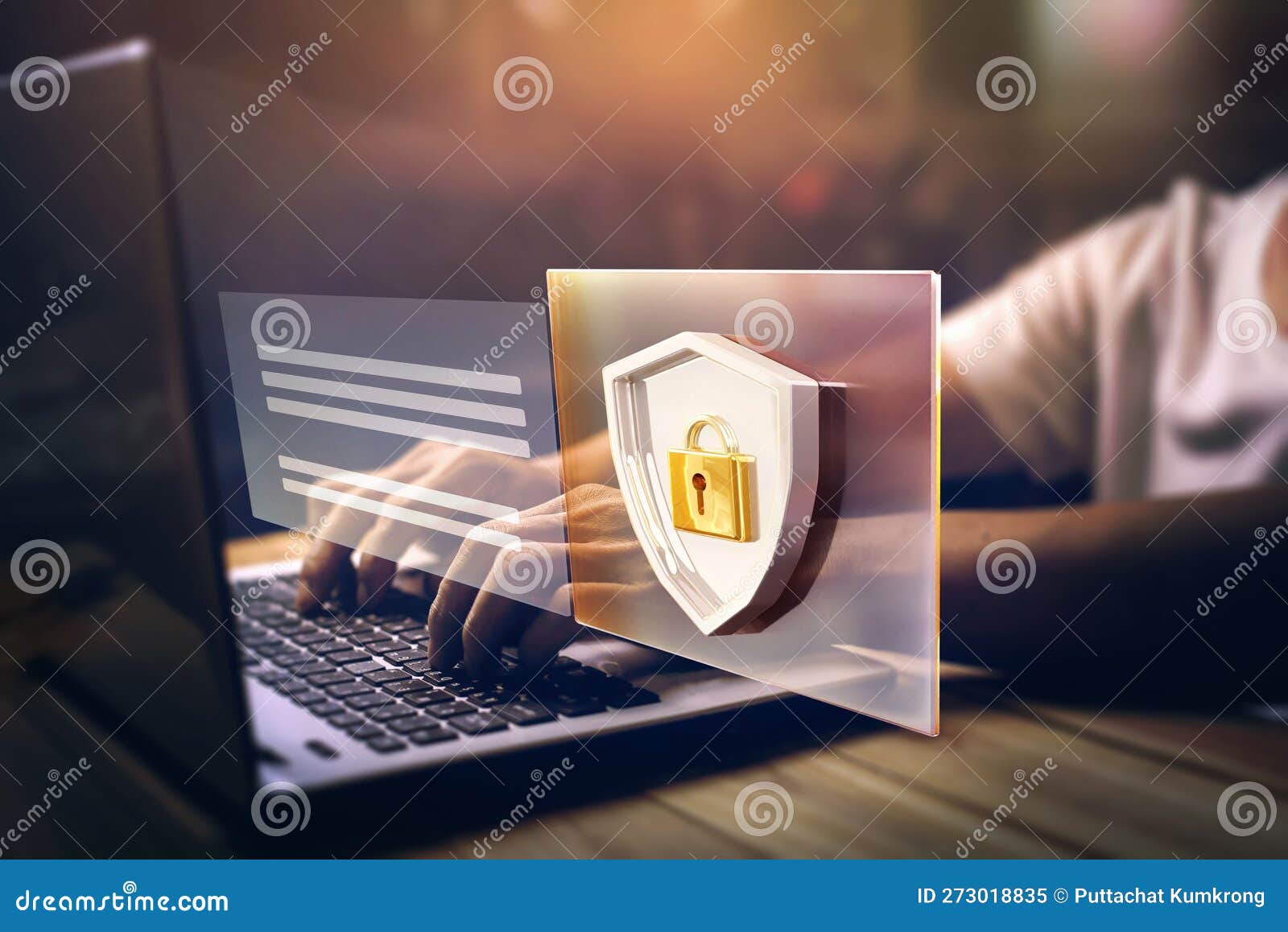 Firewall and Internet Security Concept, Secured Access To User Personal ...
