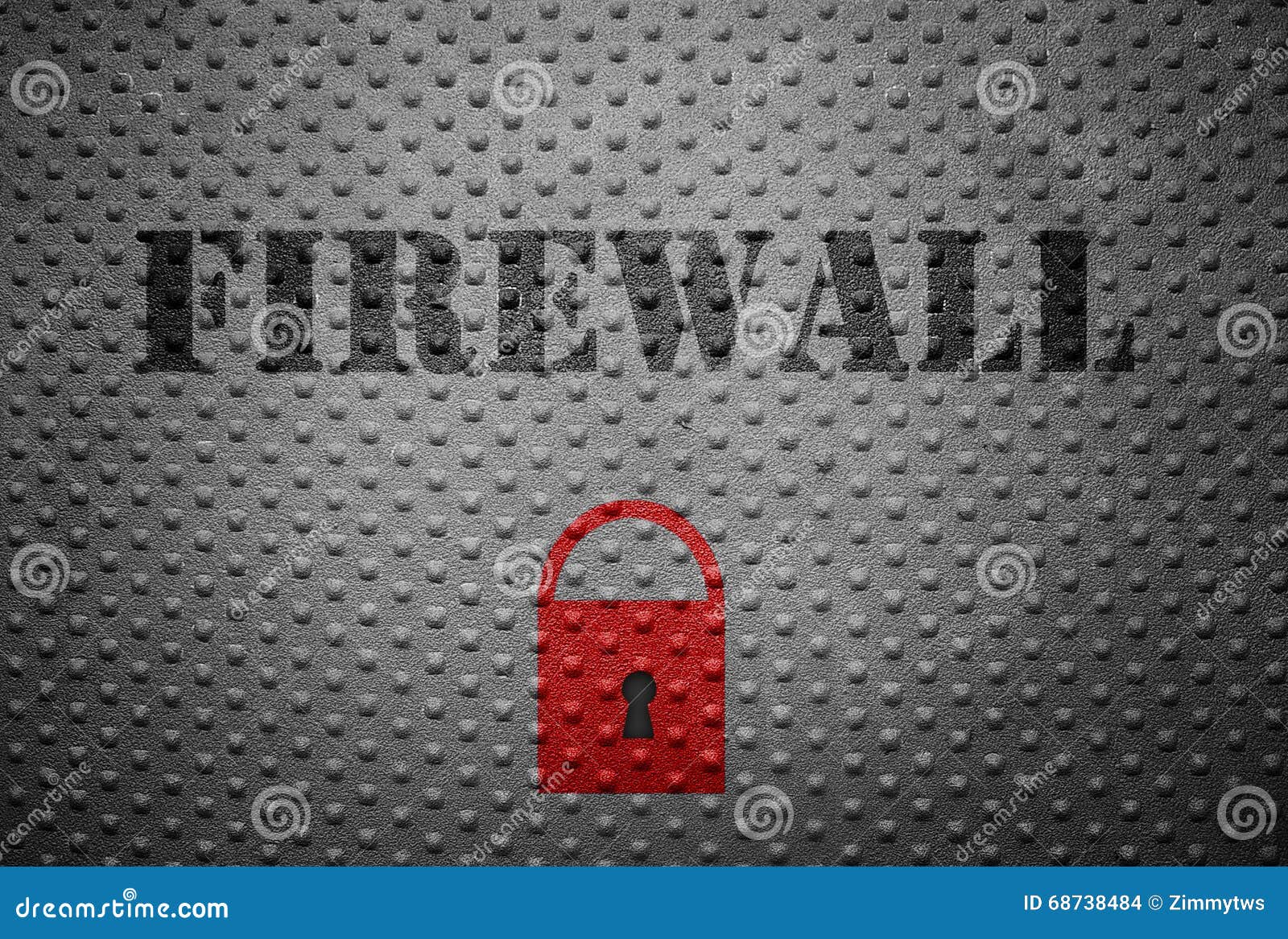 Firewall and lock stock photo. Image of information, security - 68738484