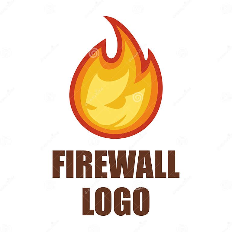 Firewall Logo. Protection Logo. Cyber Security Emblem Stock Vector ...
