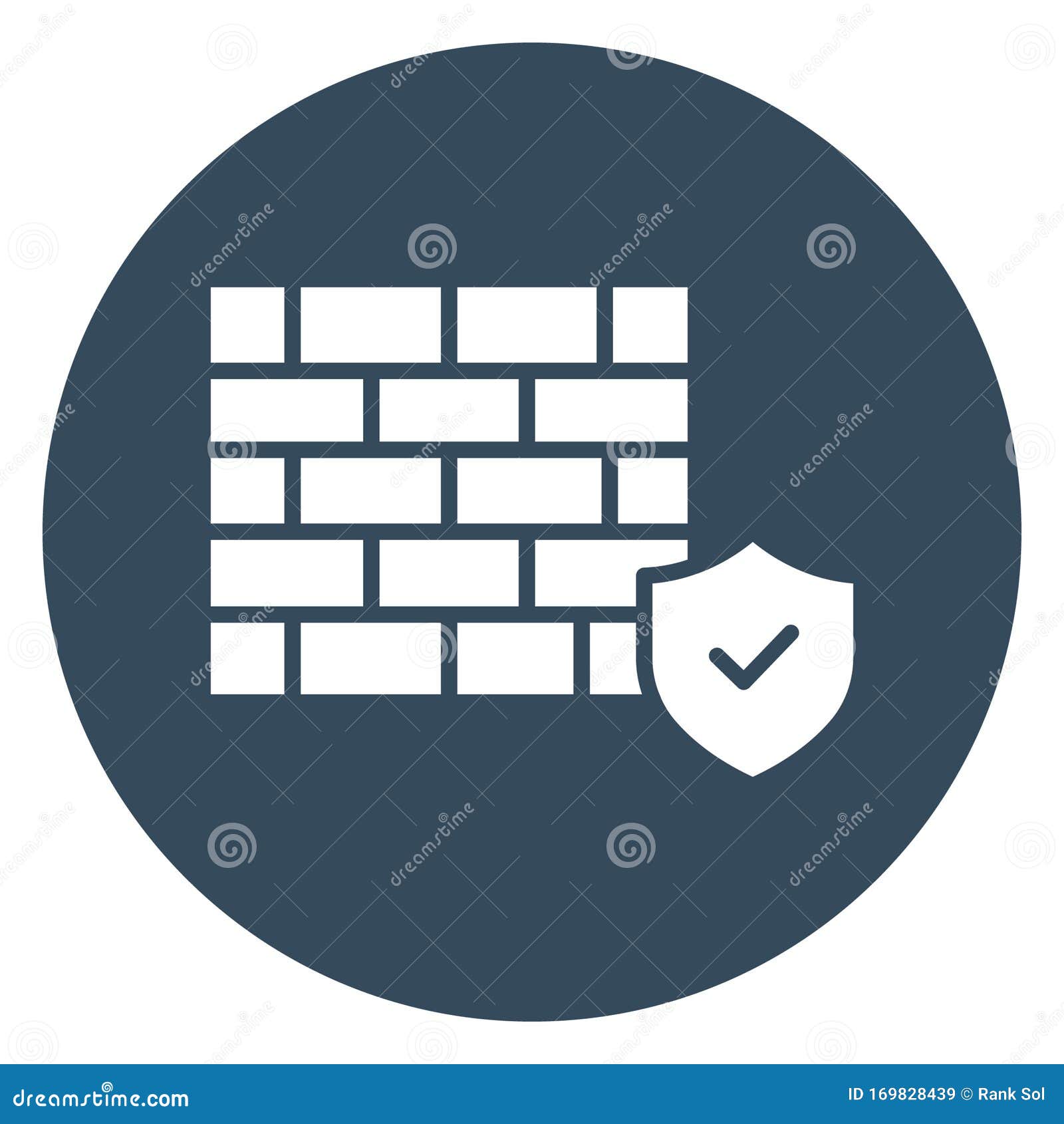 Firewall, Protection Isolated Vector Icon Which Can Easily Modify or ...