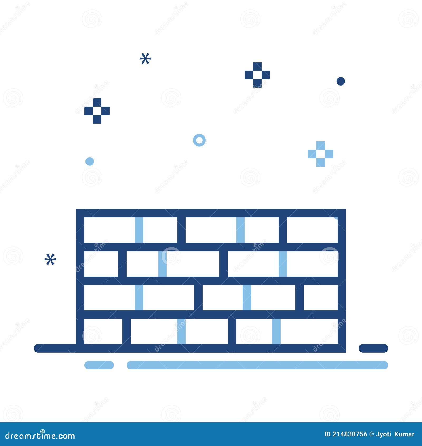 Firewall Security Wall App Essential Object Ui Ux Icon a Continuous ...