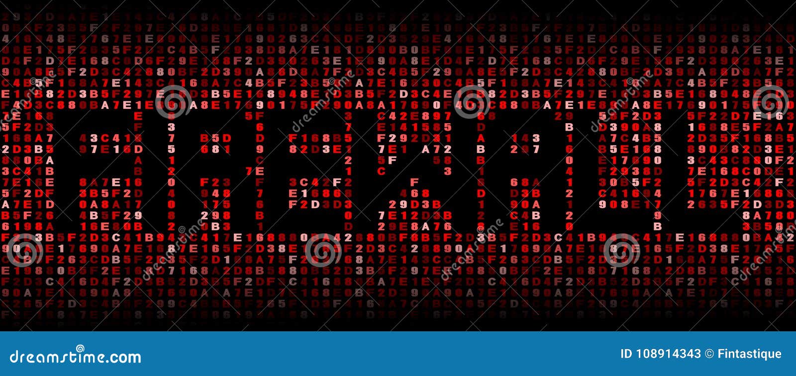 Firewall Text on Hex Code Illustration Stock Illustration ...