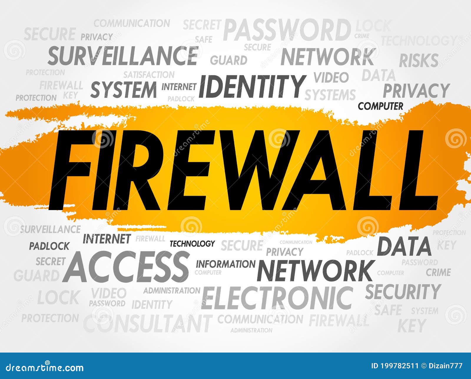 FIREWALL Word Cloud Collage Royalty-Free Stock Image | CartoonDealer ...