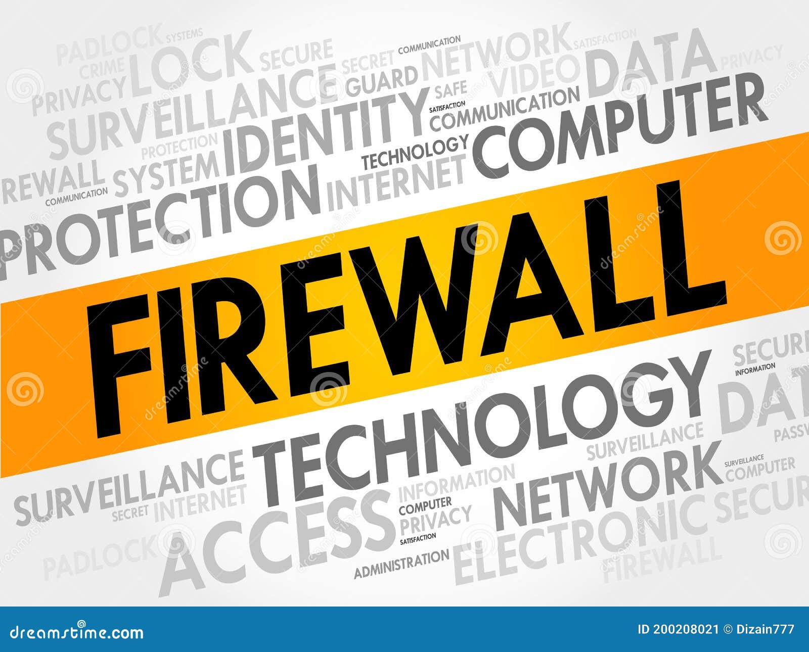 FIREWALL Word Cloud Collage Royalty-Free Stock Image | CartoonDealer ...