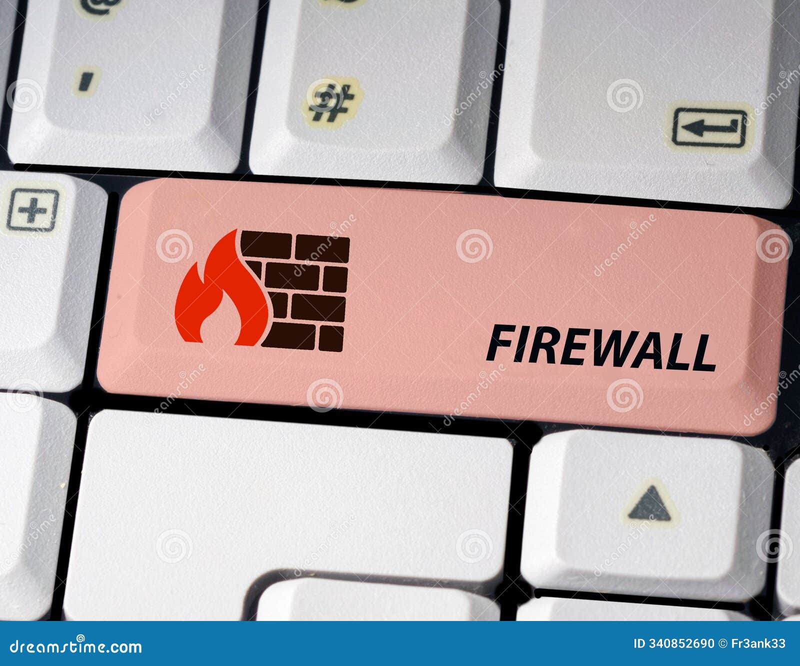 Firewall stock illustration. Illustration of word, keyboard - 340852690