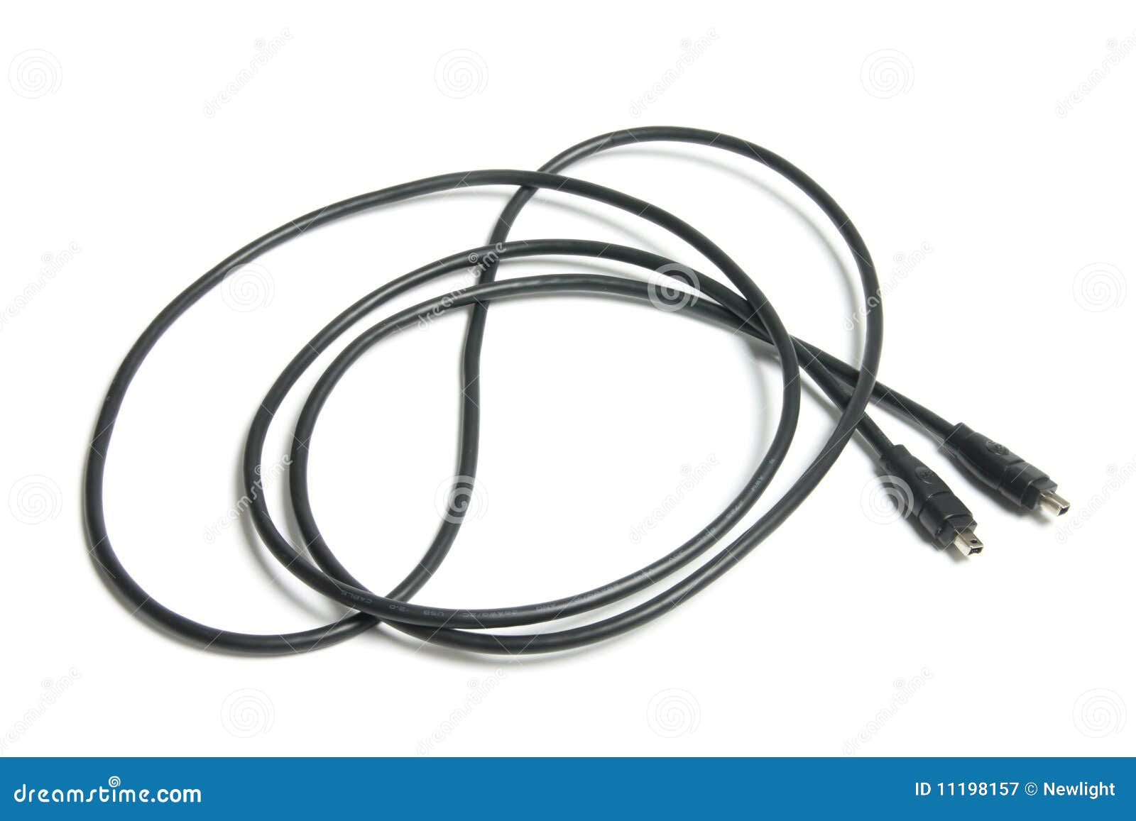 Firewire Cable stock image. Image of cutout, wire, isolated - 11198157