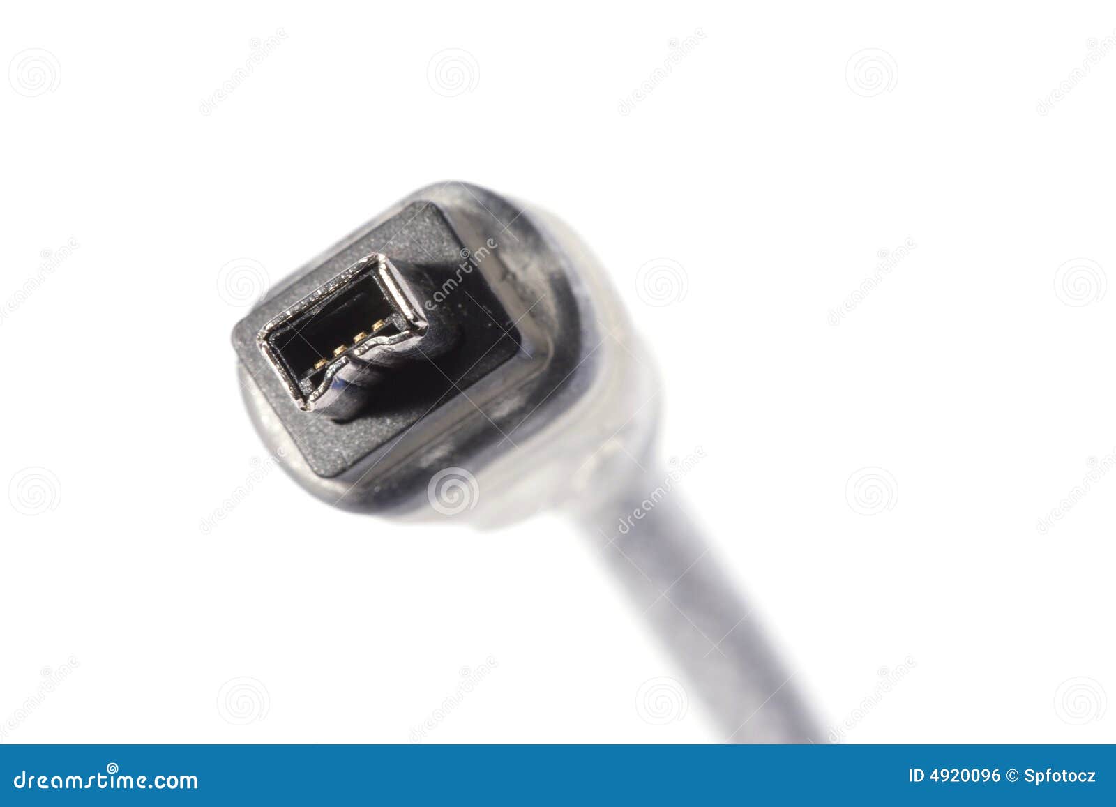 Firewire cable plug stock photo. Image of data, connector - 4920096
