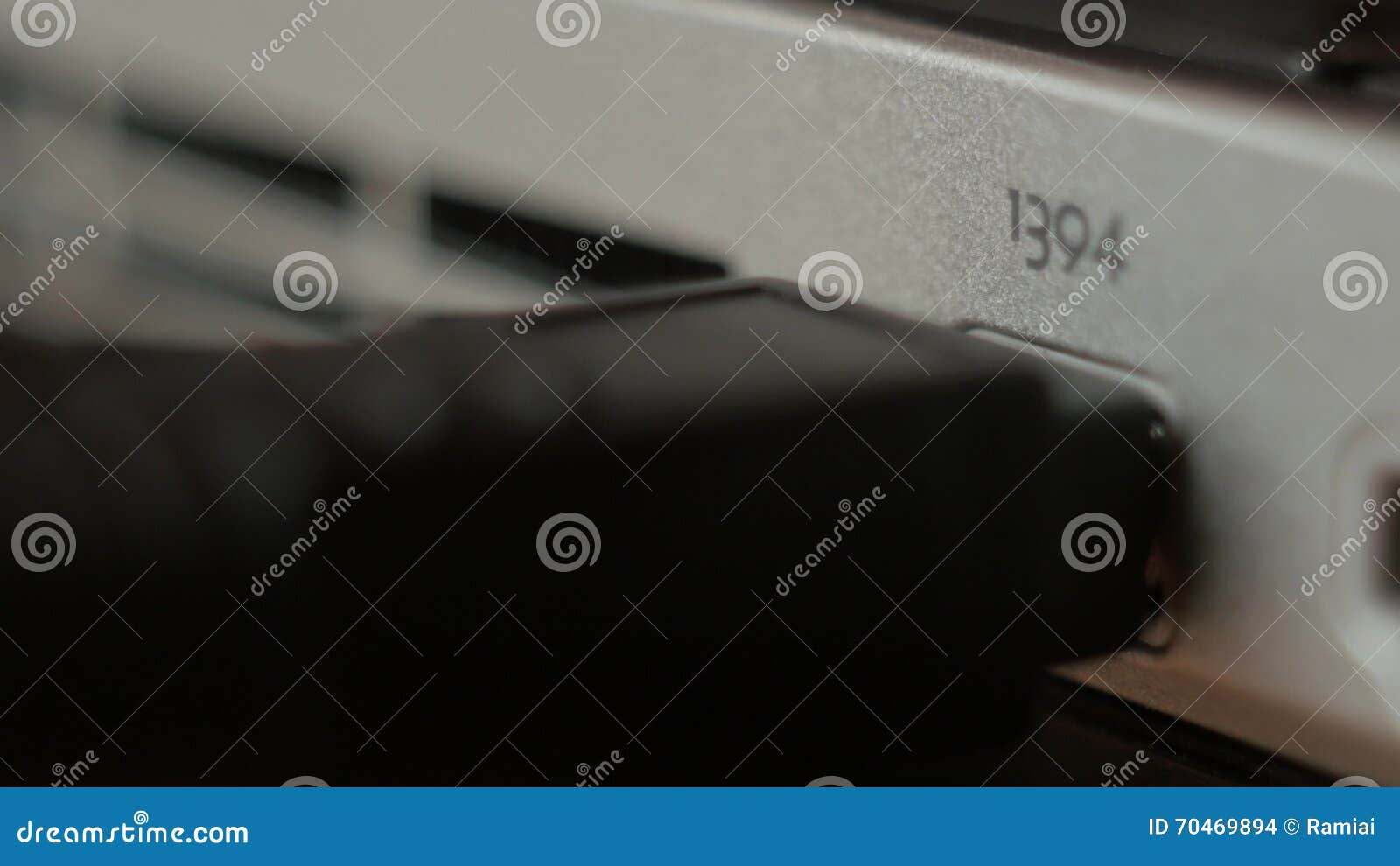 FireWire Connector on the Laptop. Stock Footage - Video of closeup ...