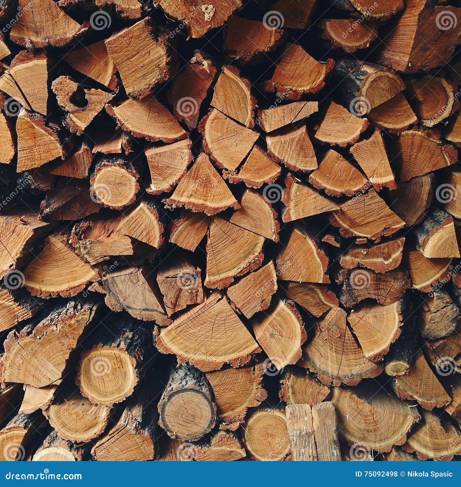 Firewood photo stock. Image of brun, nature, émissions - 75092498