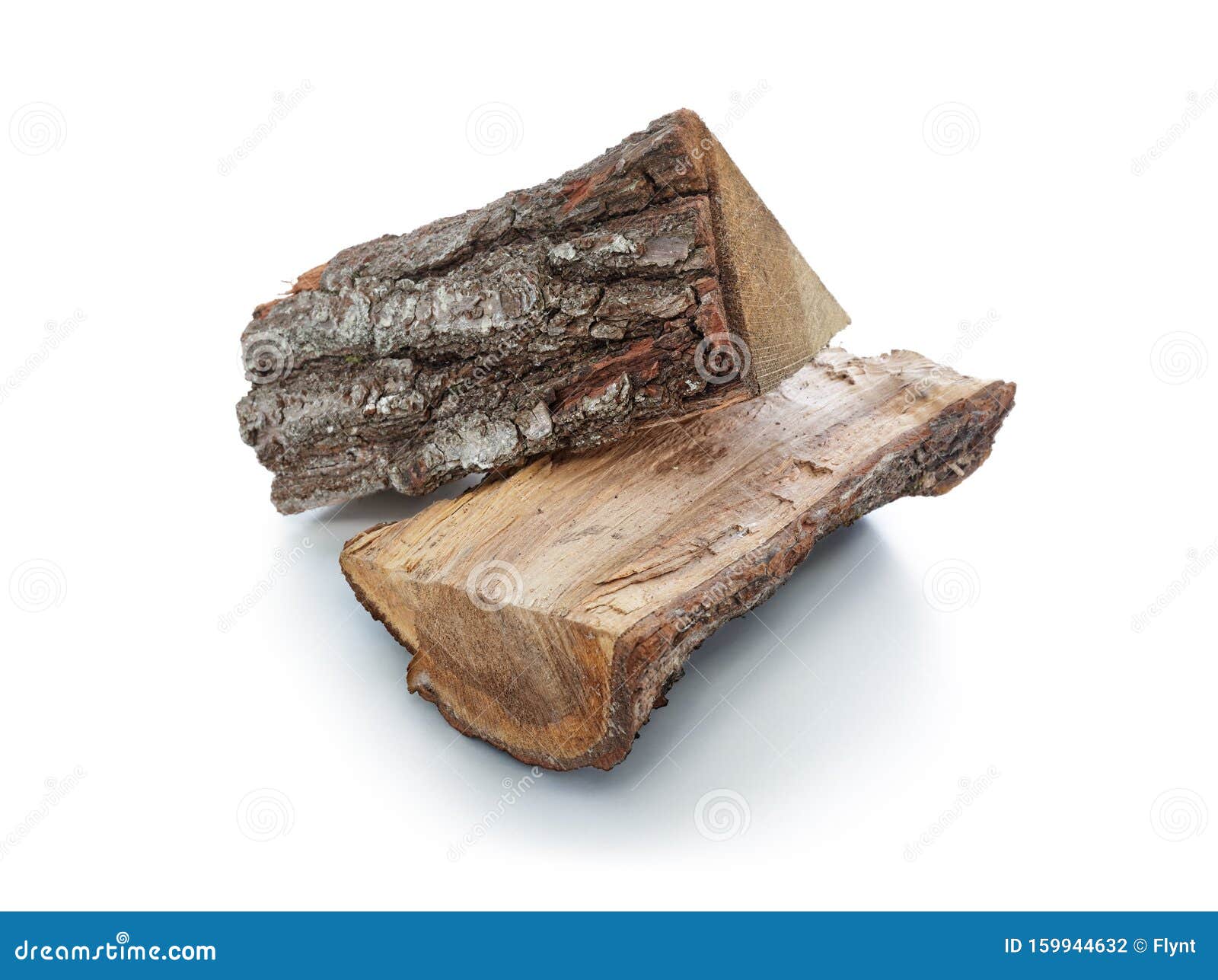 Firewood Chopped Logs Isolated on White Stock Photo - Image of larch ...