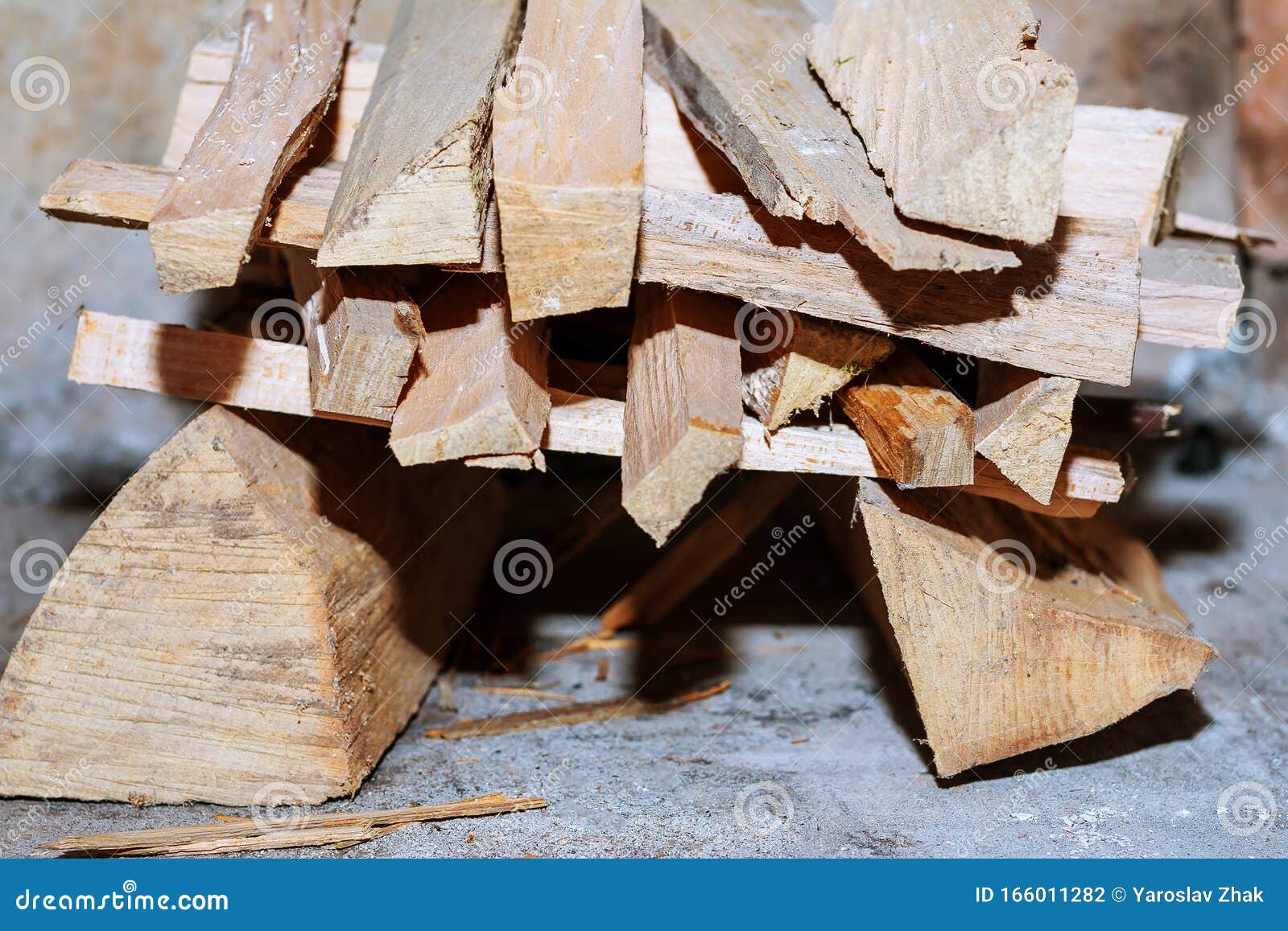 Firewood in the Fireplace To Ignite the Fire Stock Photo - Image of ...