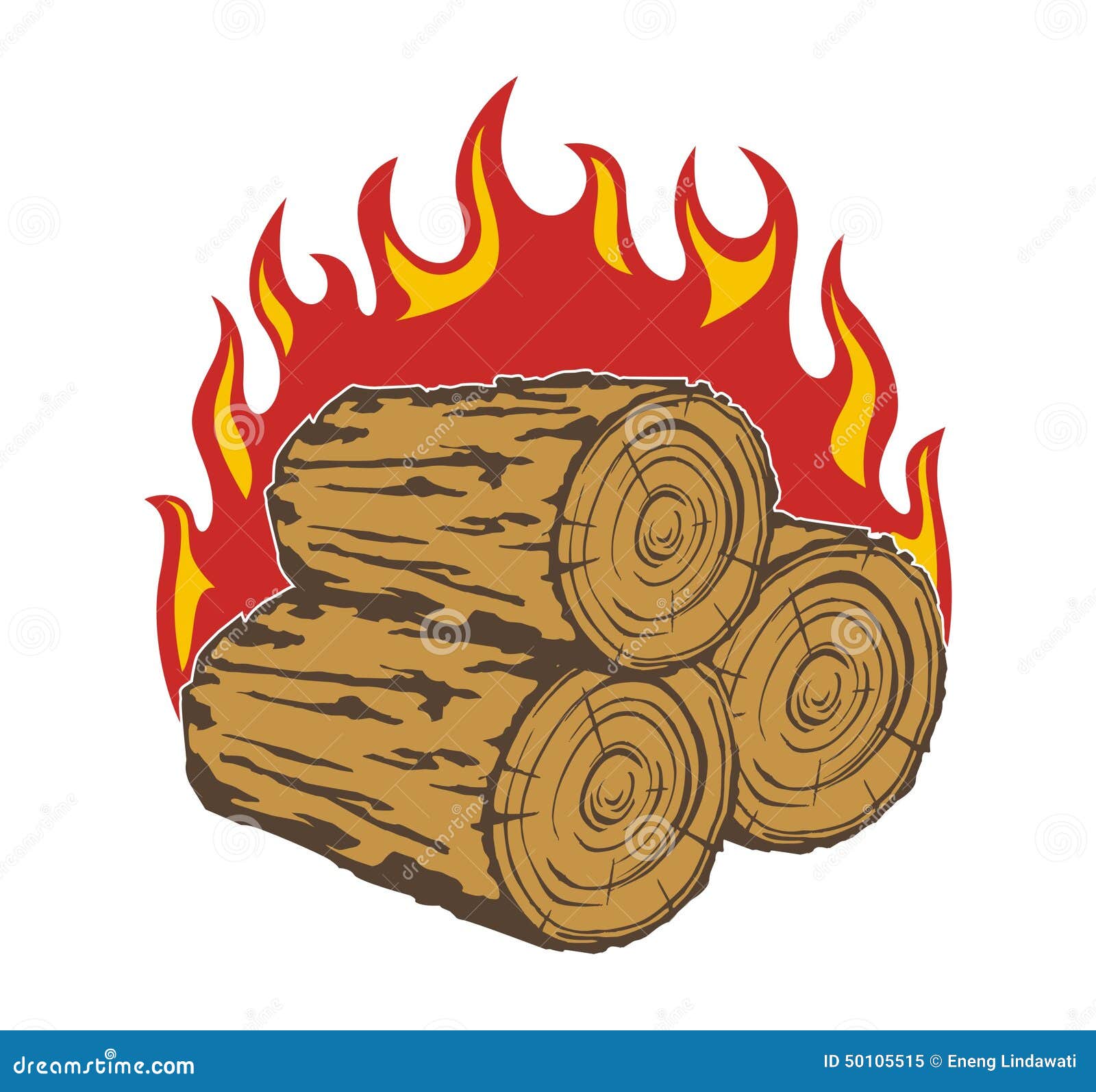 Firewood stock illustration. Illustration of logo, symbol - 50105515