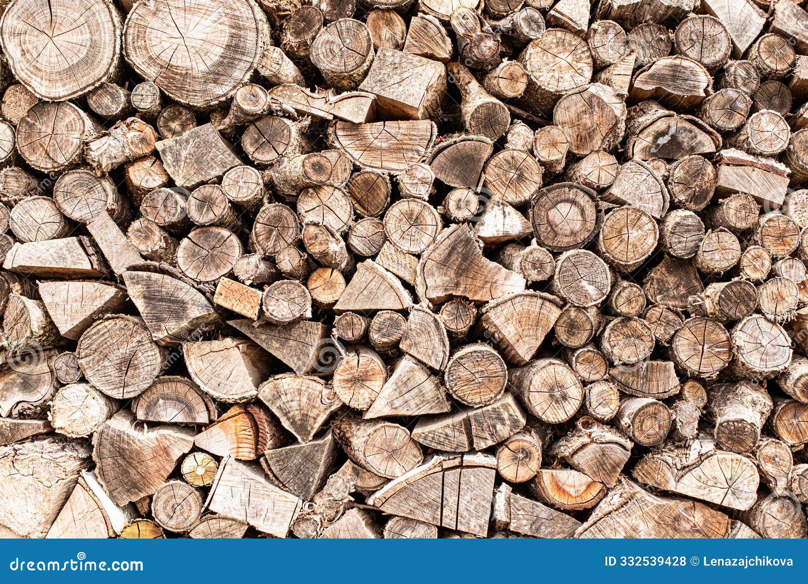 Firewood Free-standing Stack Pattern Stock Photo - Image of pile, rural ...