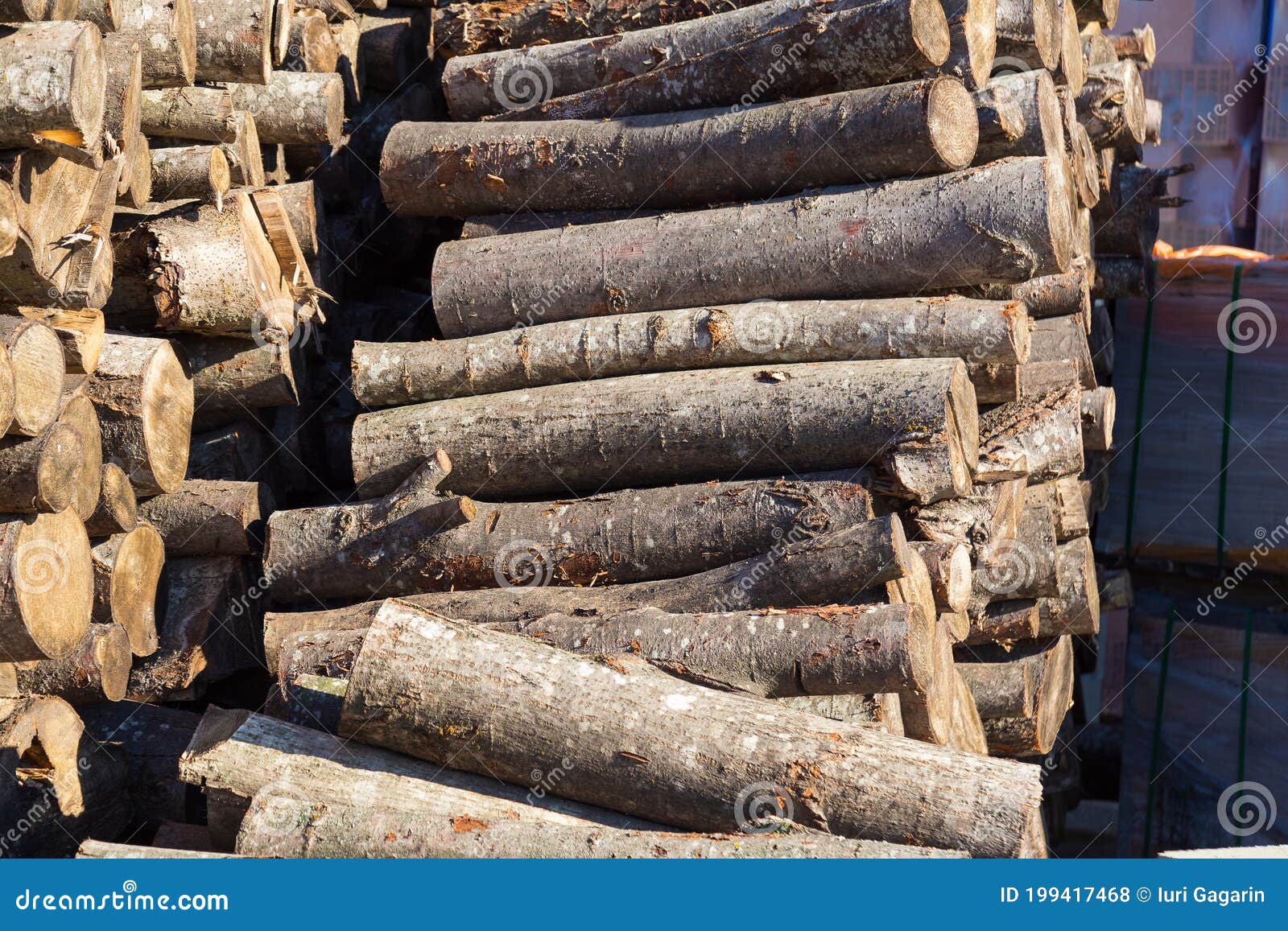 Firewood for Home Heating and Cooking on an Open Fire Stock Photo ...
