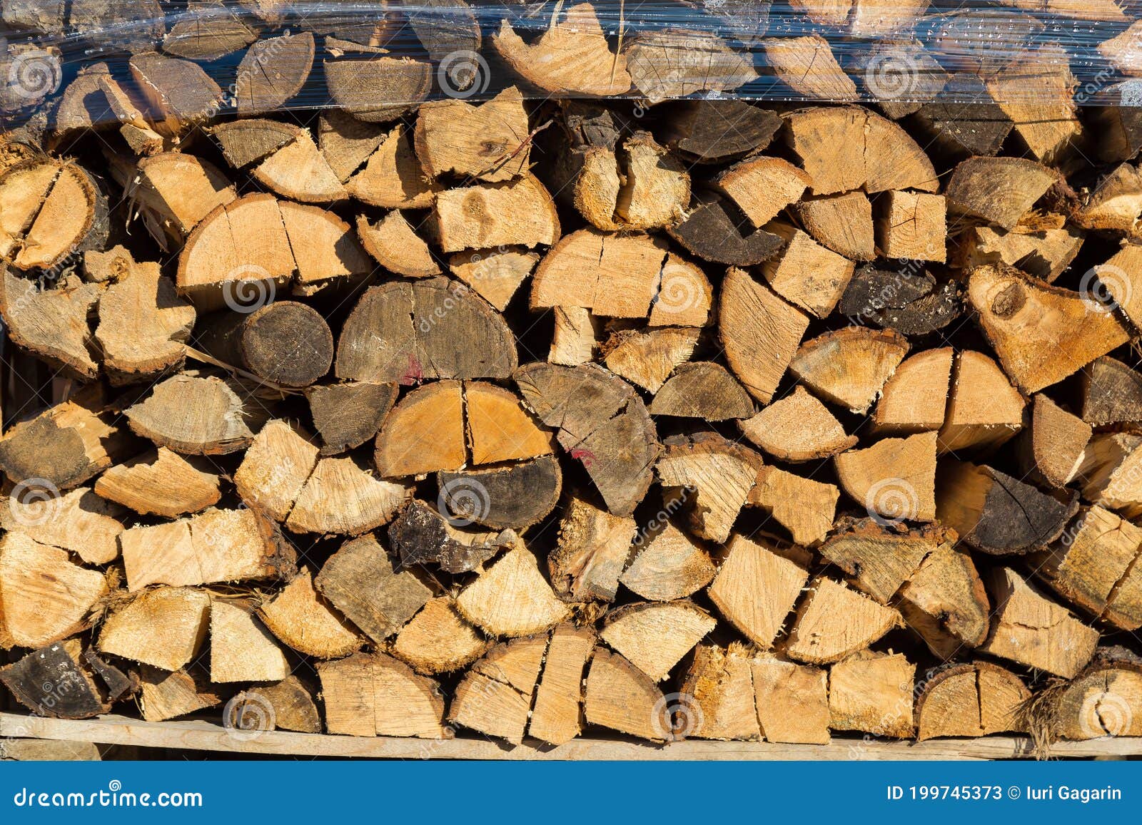 Firewood for Home Heating and Cooking on an Open Fire Stock Image ...