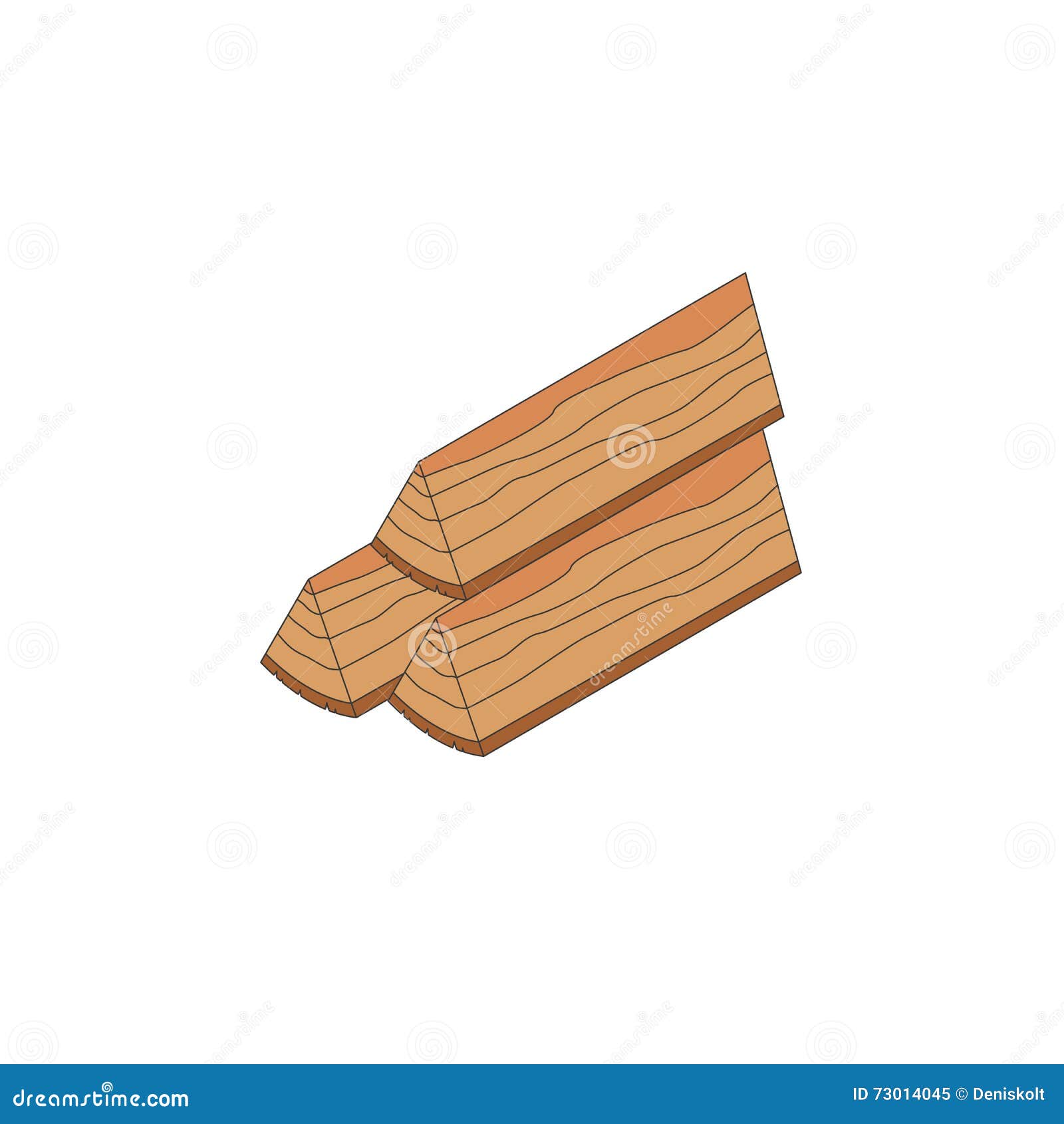 Firewood isometric icon stock vector. Illustration of material - 73014045
