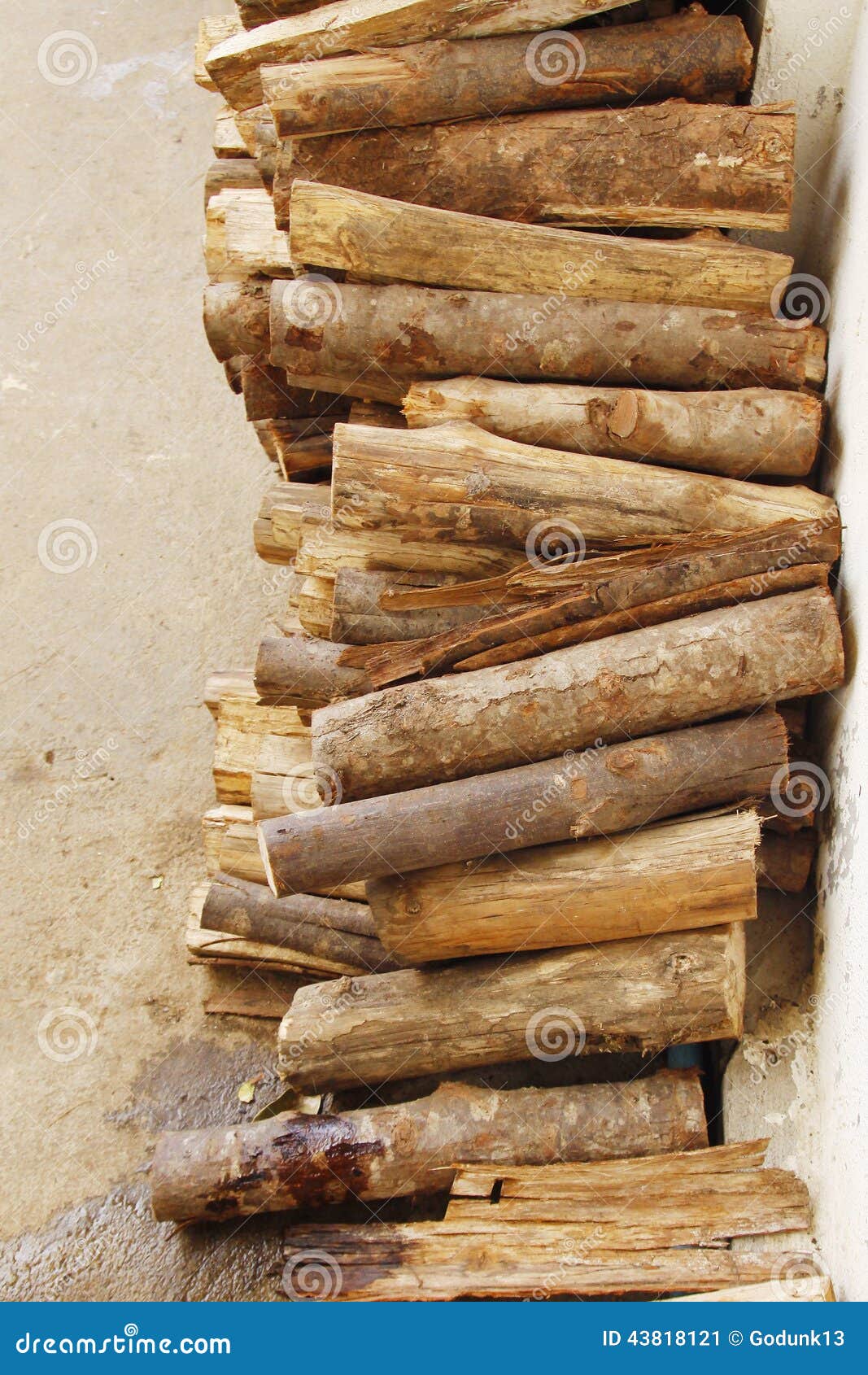 Firewood stock image. Image of stack, chunk, pyre, pieces - 43818121