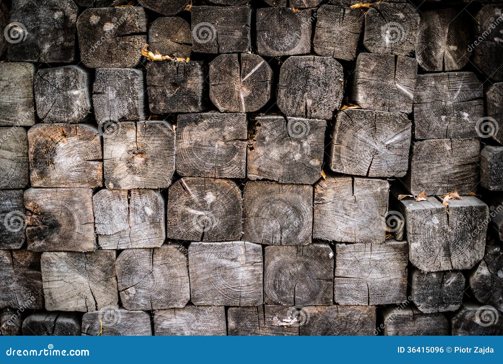 Firewood Pile In An Alpine Hut. Wood Stack Shed Stock Image ...