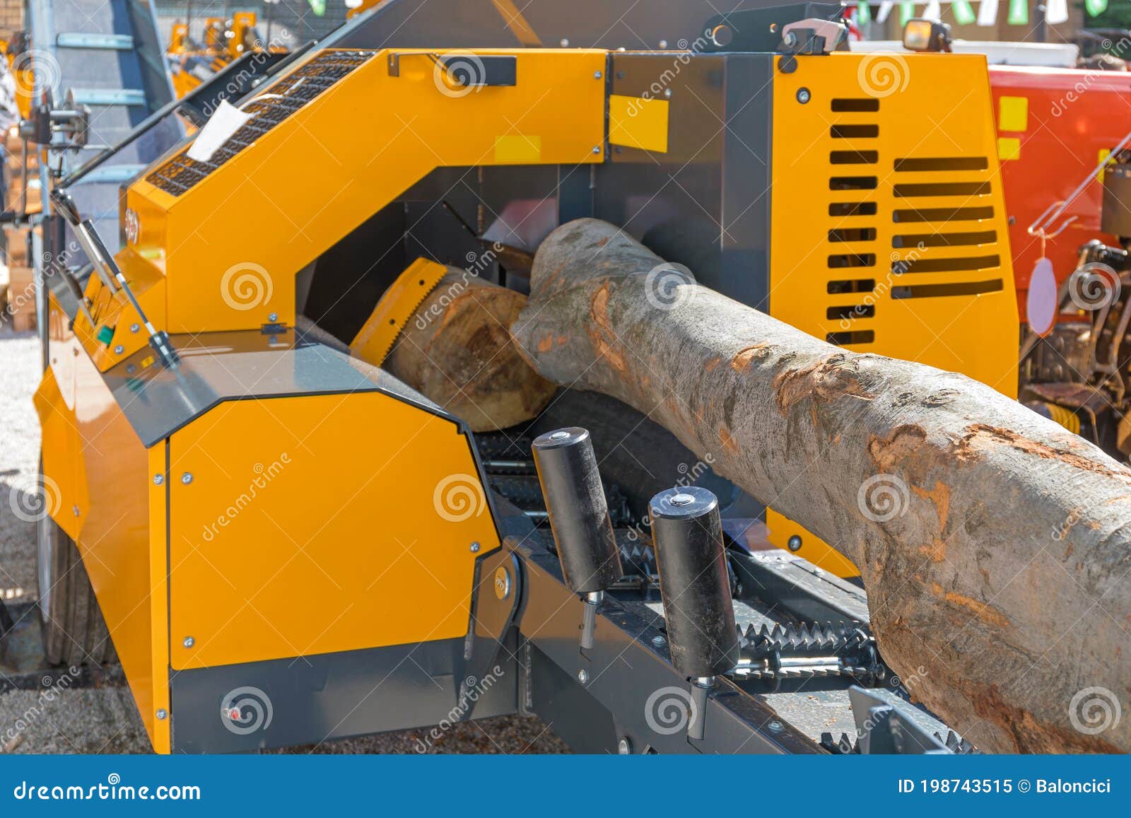 Firewood Processor stock image. Image of equipment, machine - 198743515