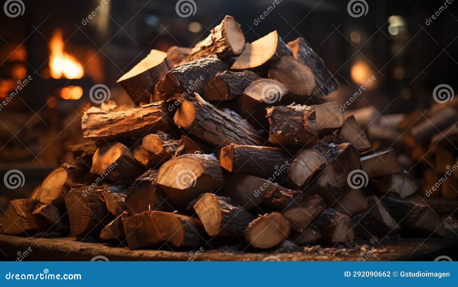 Firewood Stack, Nature Heat, Timber Heap, Burning Tree, Lumber Industry ...