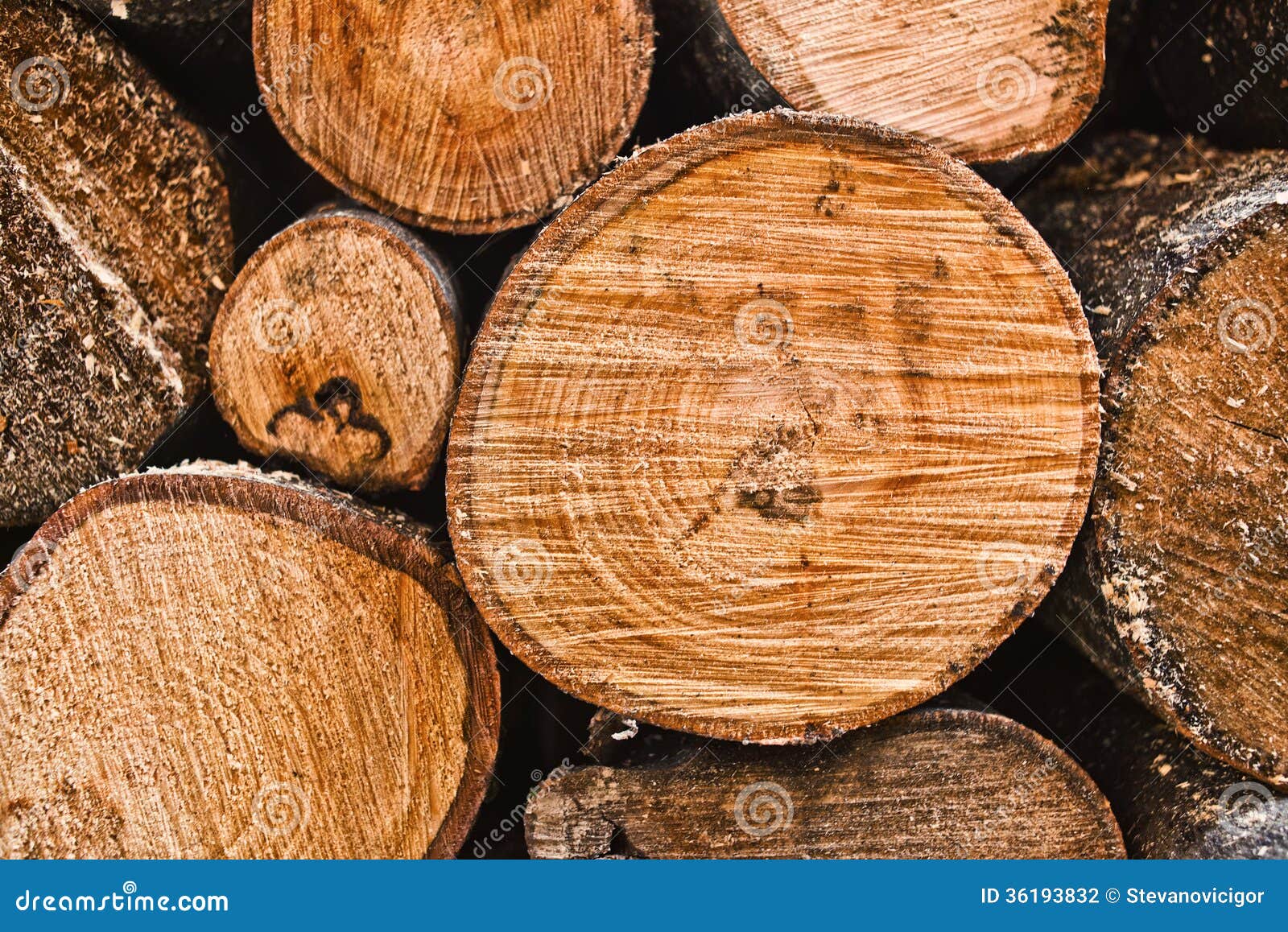 Firewood Stack Of Natural Wood Background Royalty-Free Stock Image ...